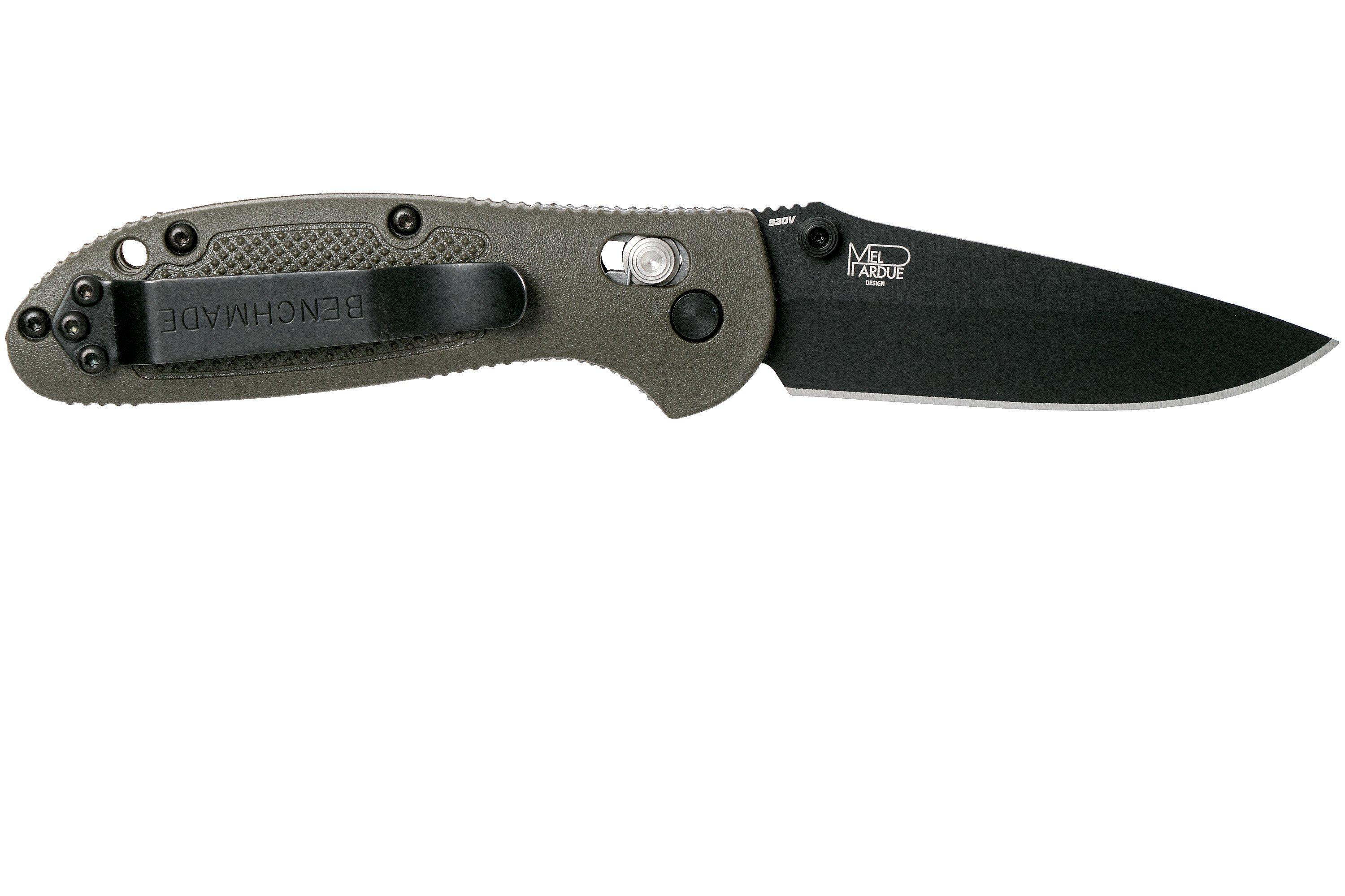 Benchmade Mini-Griptilian 556BKOD-S30V pocket knife, Mel Pardue design ...