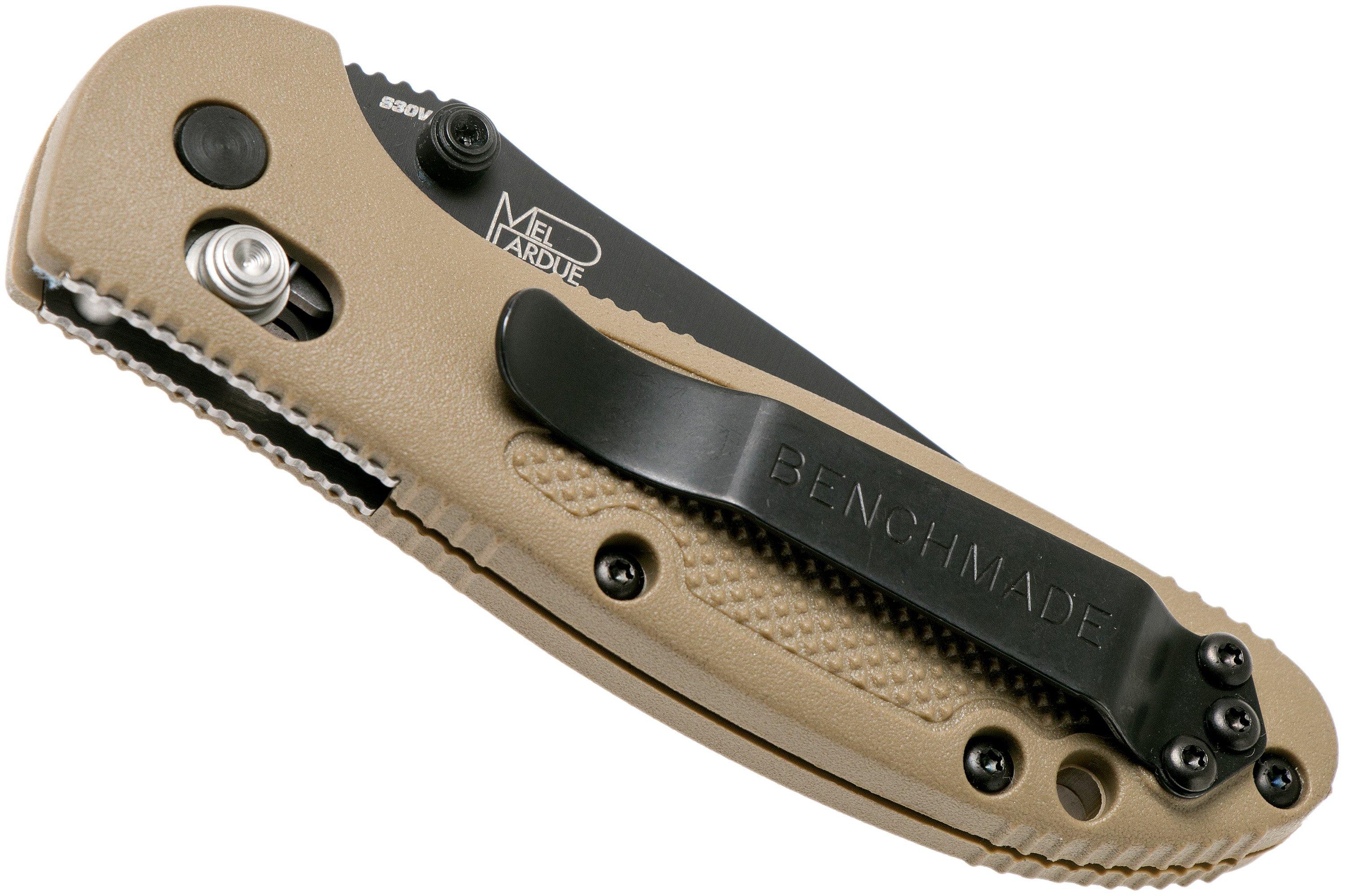 Benchmade Mini-Griptilian 556BKSN-S30V pocket knife, Mel Pardue design ...