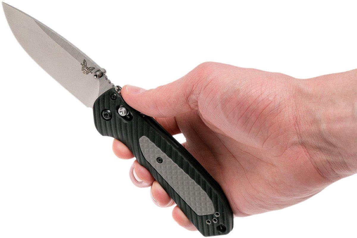 Benchmade 560 Freek pocket knife, plain edge satin blade ...