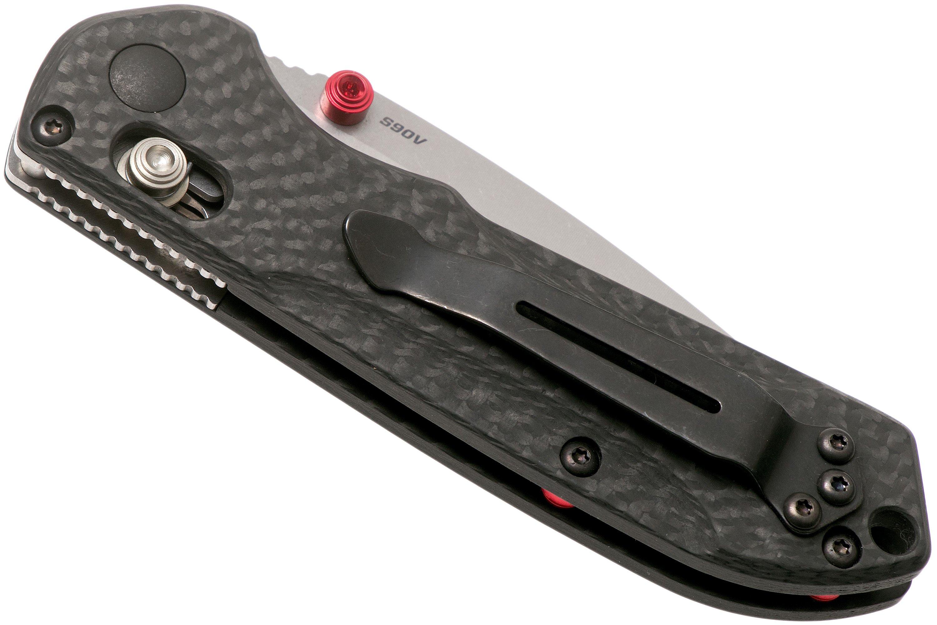 Benchmade 565-1 Mini Freek Carbon S90V pocket knife | Advantageously ...
