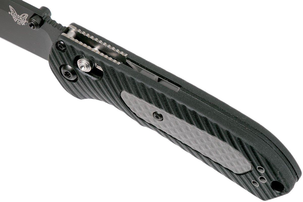 Benchmade 565BK Mini Freek pocket knife, plain edge black blade ...