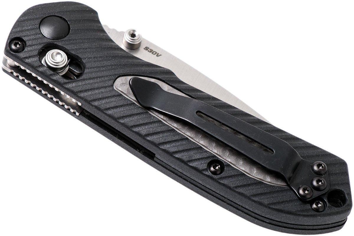 Benchmade 565 Mini Freek pocket knife, plain edge satin blade ...