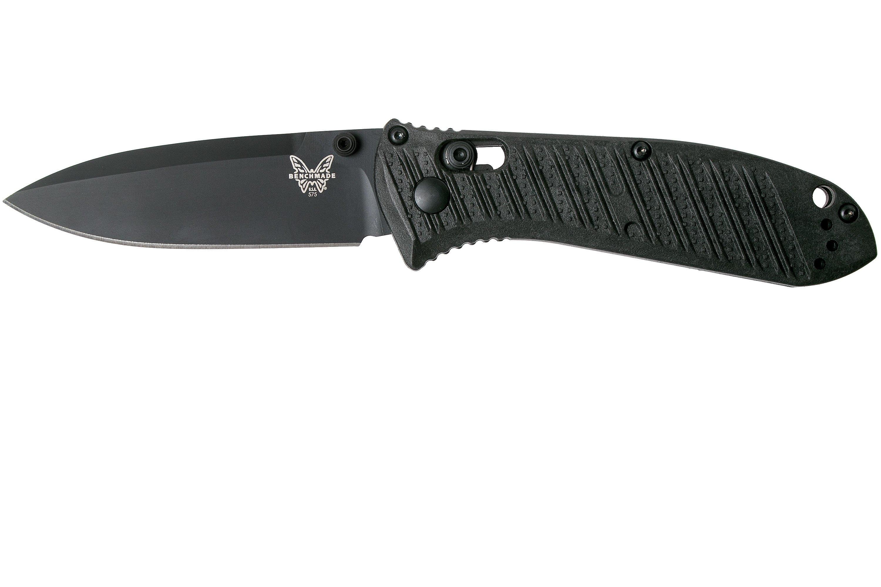 Benchmade Mini Presidio II Ultra 575BK-1 Black navaja, plain edge ...