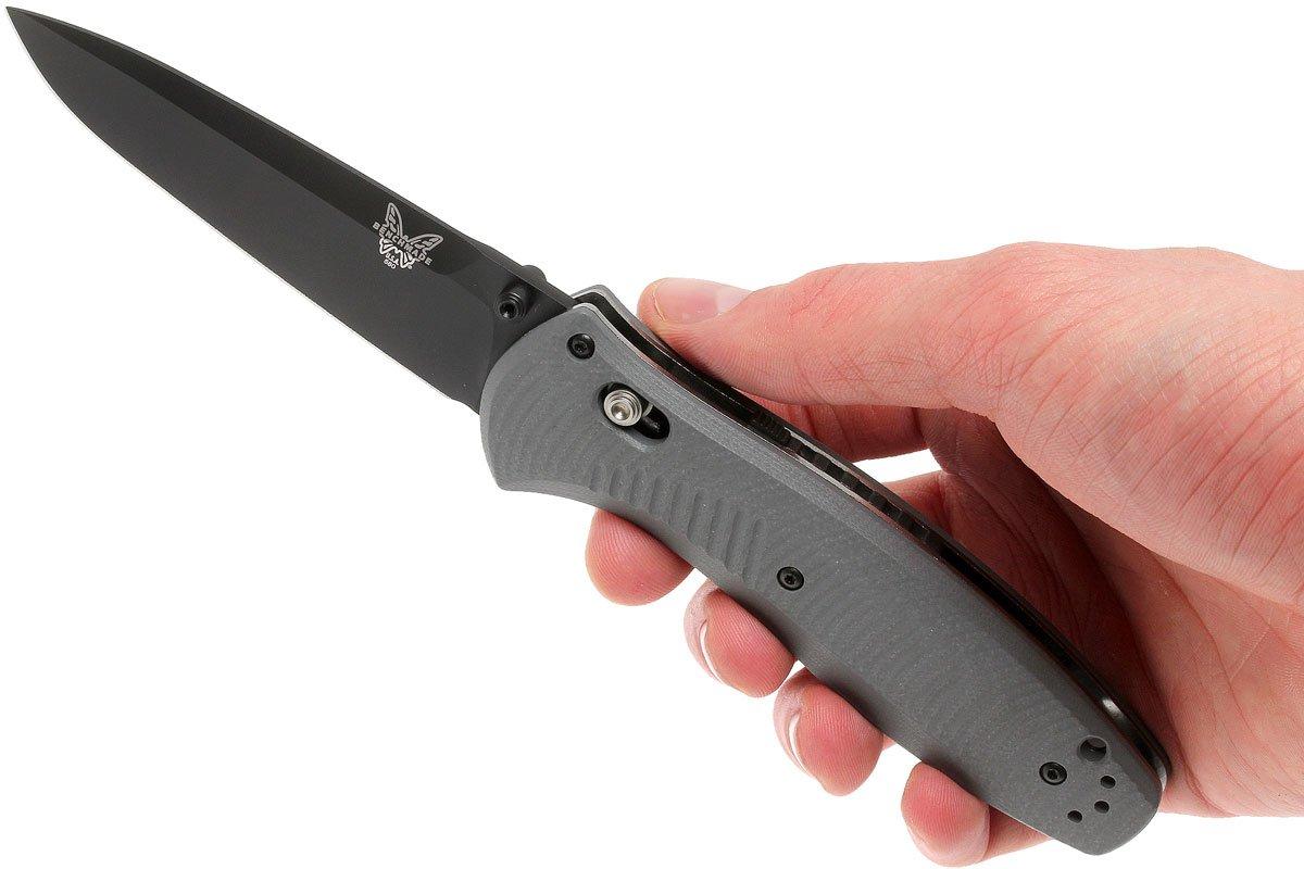 Benchmade 580BK-2 Barrage PE G10, black | Advantageously shopping at ...