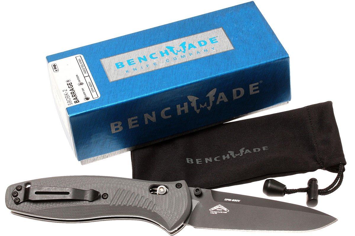 Benchmade 580BK-2 Barrage PE G10, black | Advantageously shopping at ...