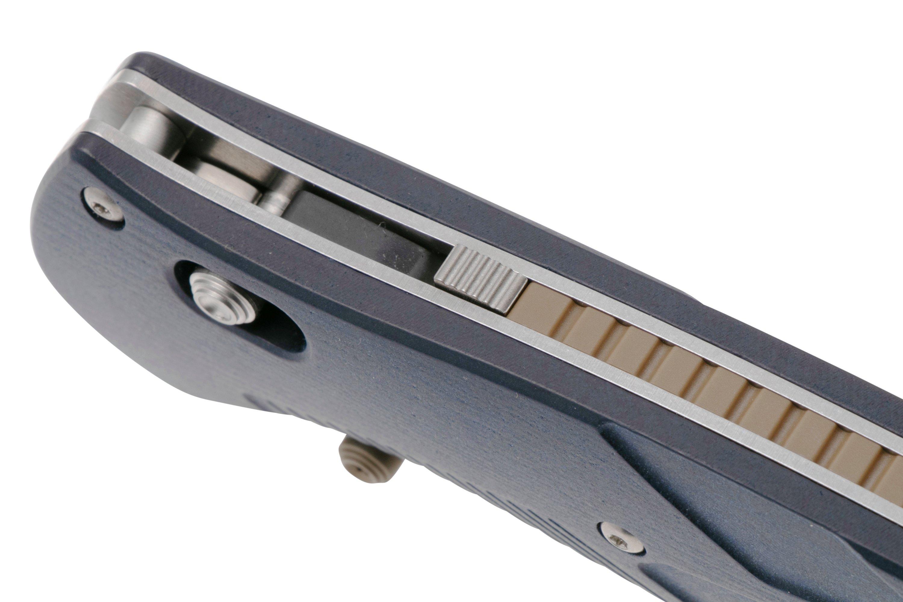 Benchmade Barrage 581-03 Stonewashed CPM S30V, Blue Canyon Richlite ...