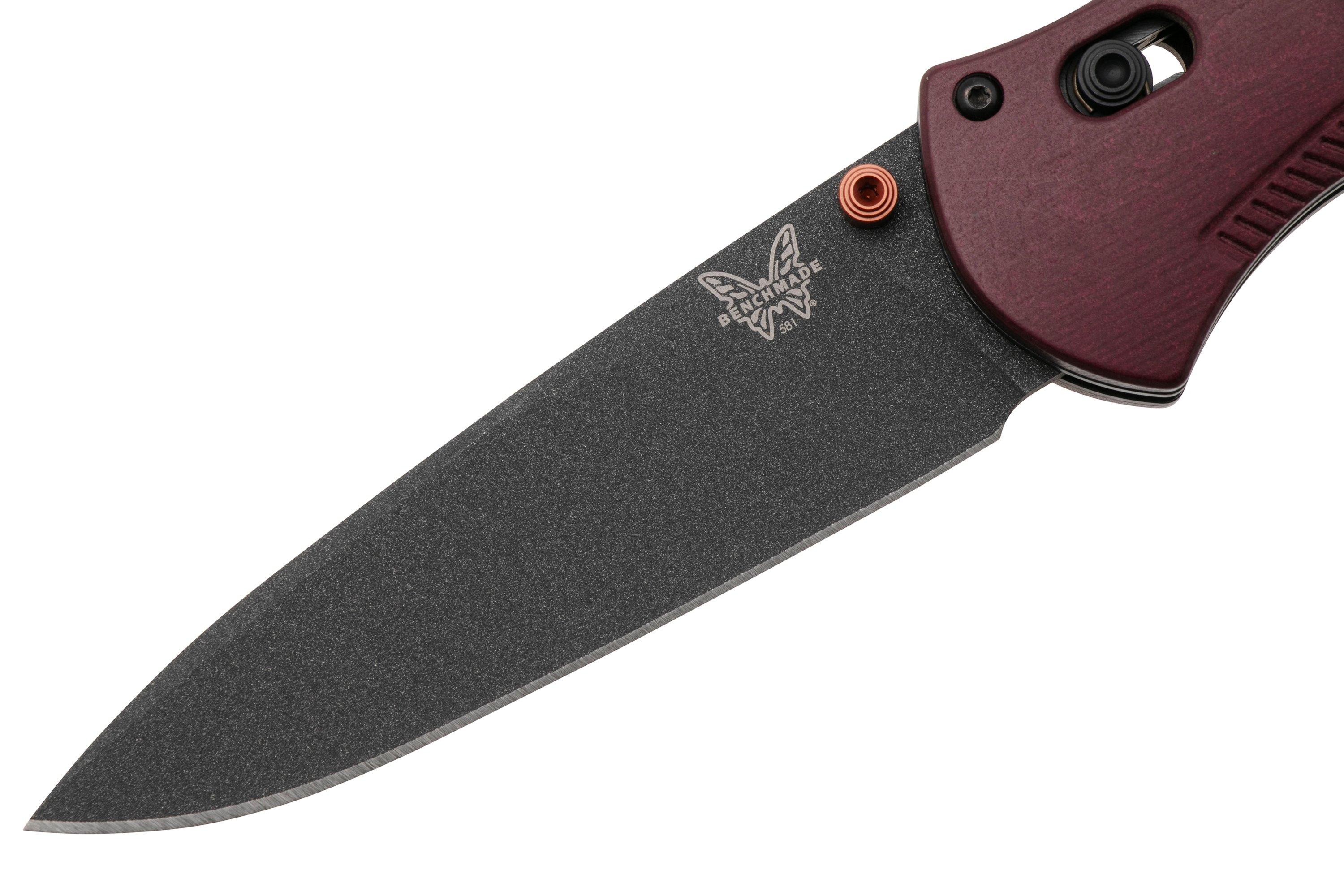Benchmade Barrage 581BK-04 Black Cobalt Cerakote CPM S30V, Redstone ...
