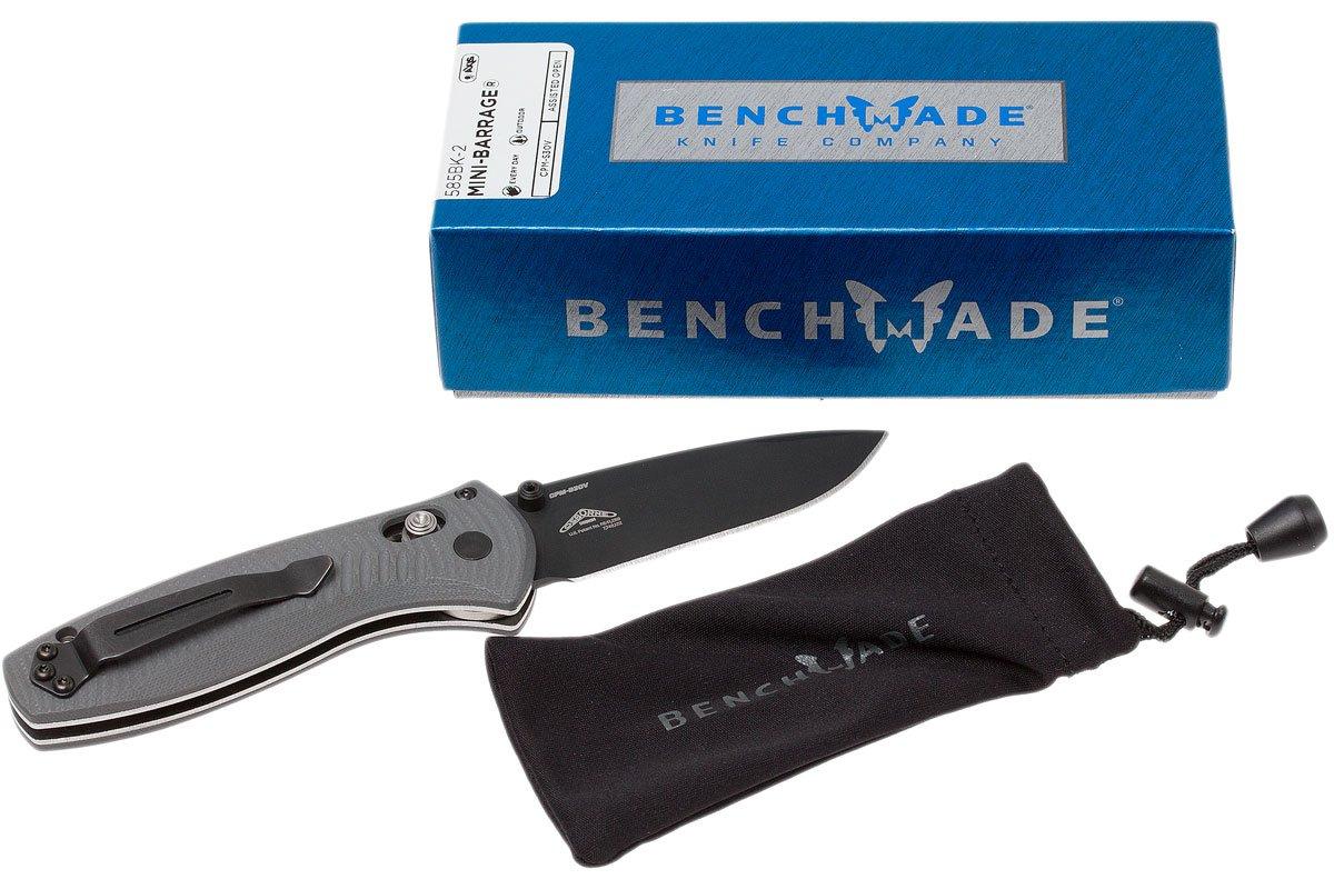 Benchmade 585-2 Mini-Barrage PE G10, noir | Achetez à prix avantageux ...