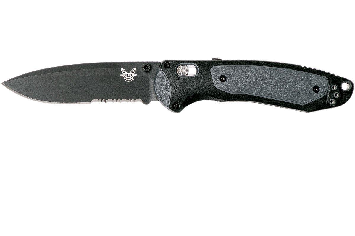 Benchmade 590SBK Boost zakmes, serrated edge black blade | Voordelig ...