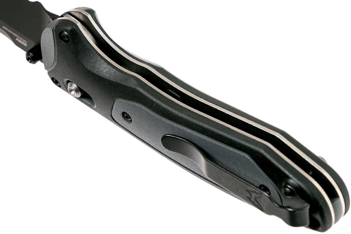 Benchmade 590SBK Boost zakmes, serrated edge black blade | Voordelig ...