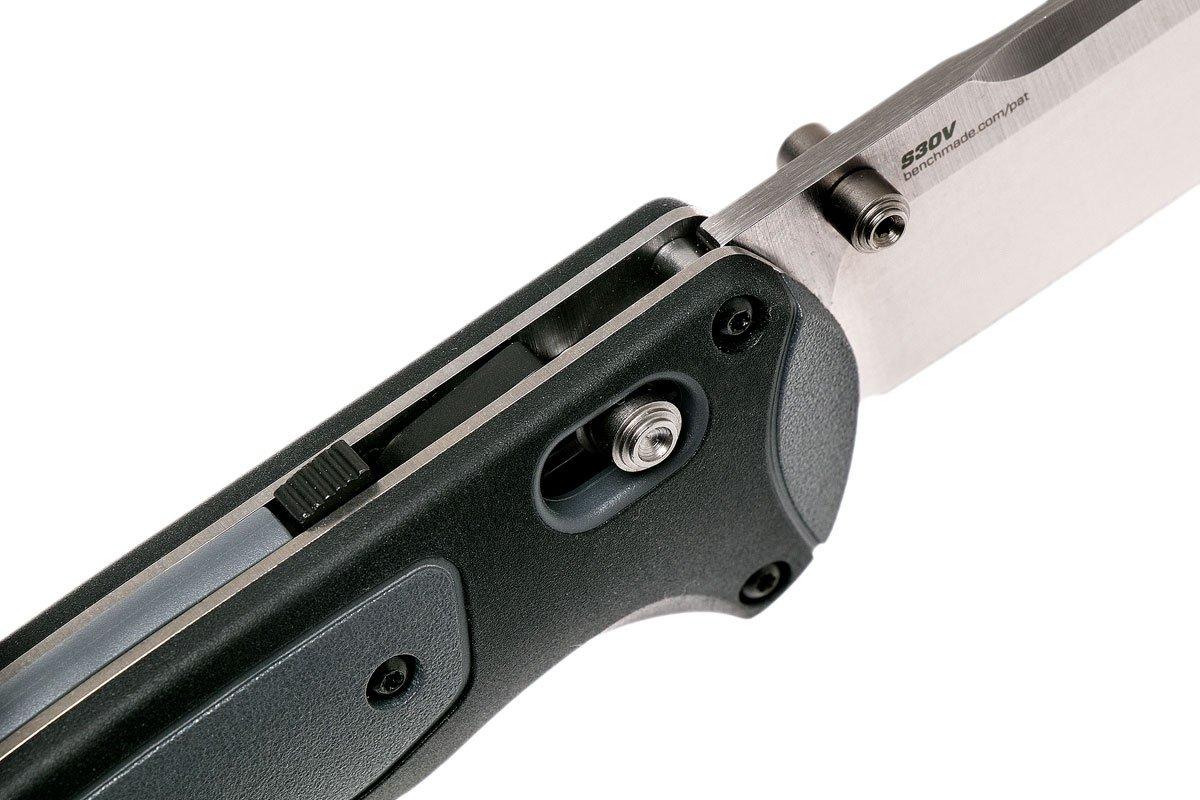 Benchmade 590 Boost pocket knife, plain edge satin blade ...