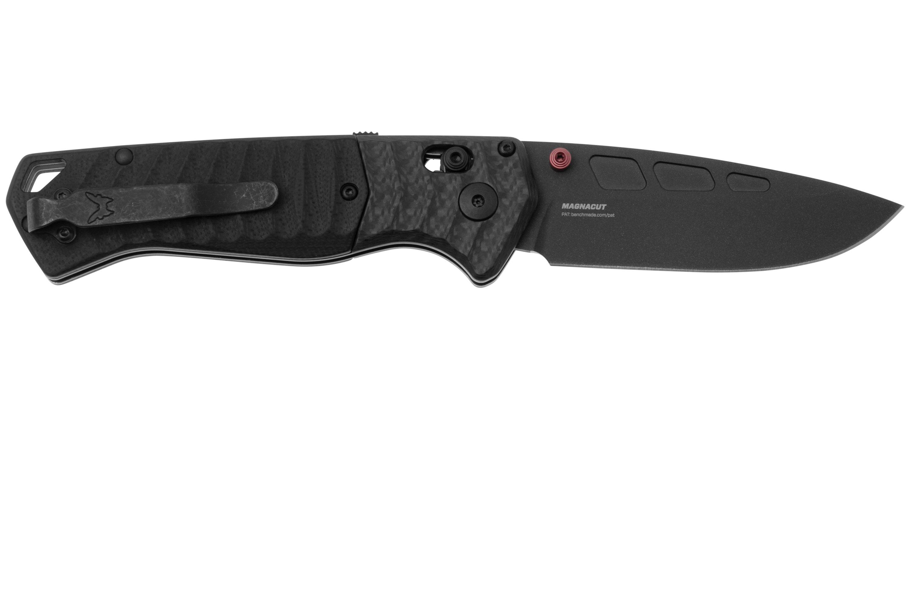 Benchmade P.S.K. 593BK-01 CPM MagnaCut, Carbon Fiber/Black G10, outdoor ...