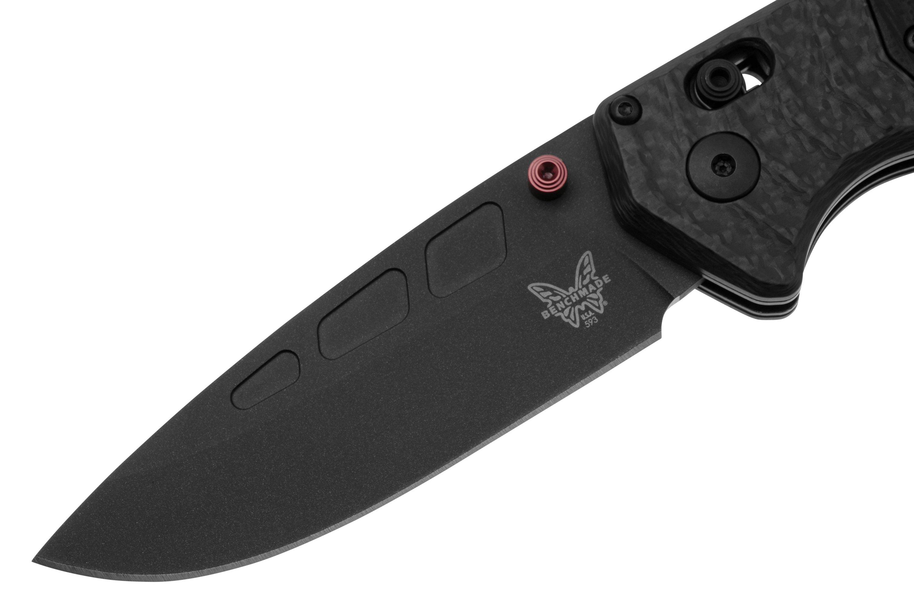 Benchmade P.S.K. 593BK-01 CPM MagnaCut, Carbon Fiber/Black G10 ...
