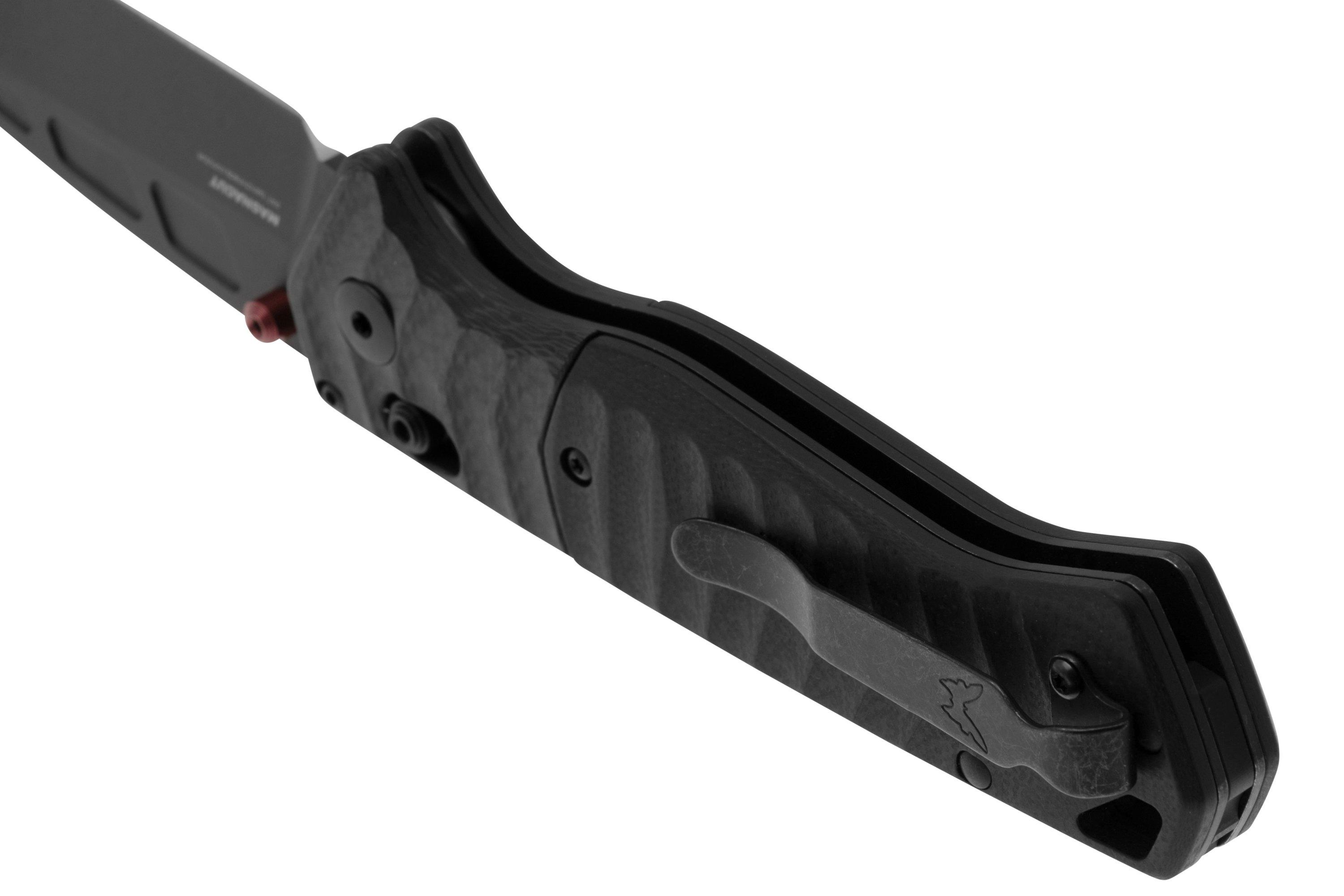 Benchmade P.S.K. 593BK-01 CPM MagnaCut, Carbon Fiber/Black G10, outdoor ...