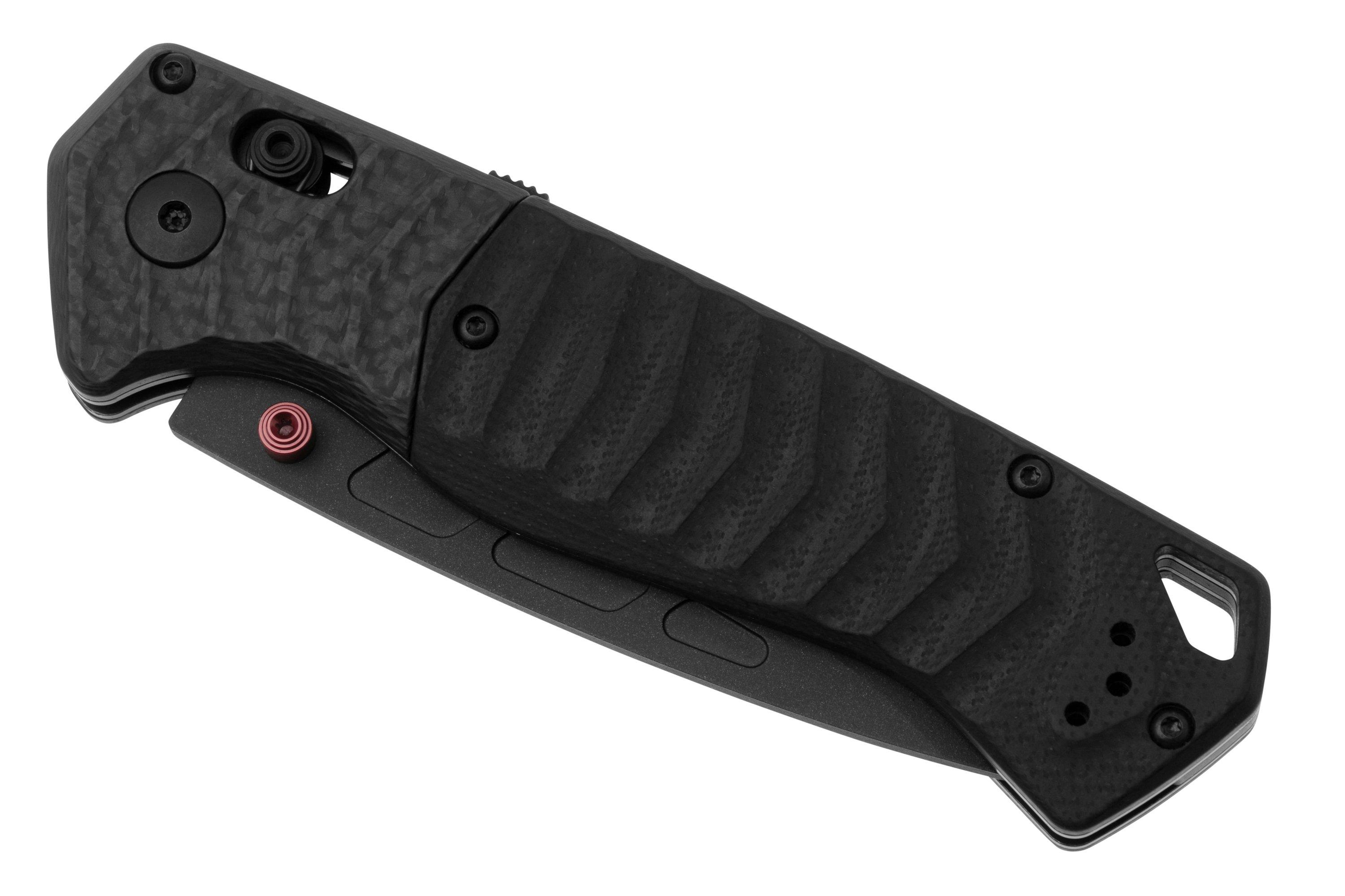 Benchmade P.S.K. 593BK-01 CPM MagnaCut, Carbon Fiber/Black G10, outdoor ...