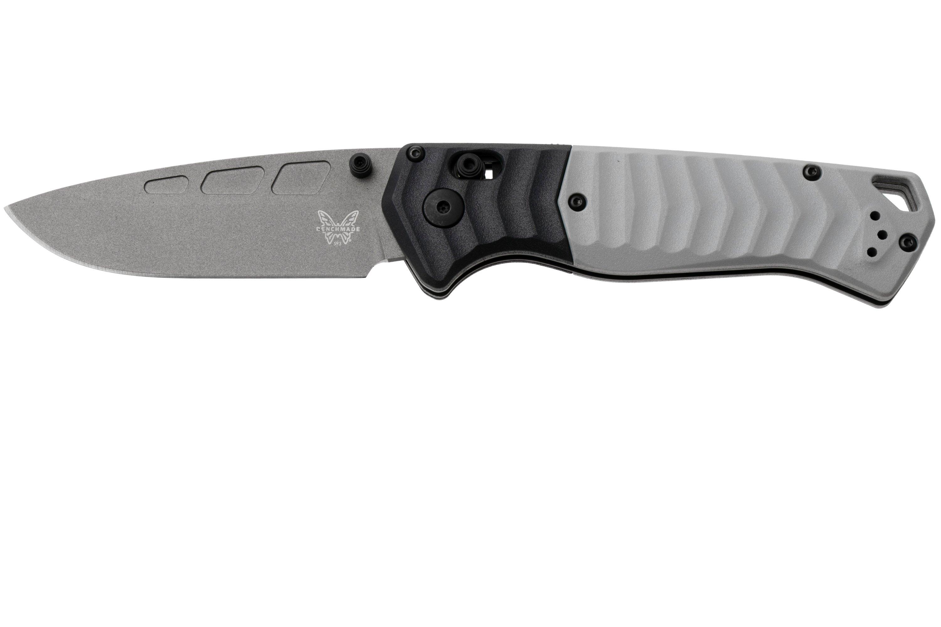 Benchmade P.S.K. 593GY-02 Cerakote Elmax, Tempest Gray FRN ...