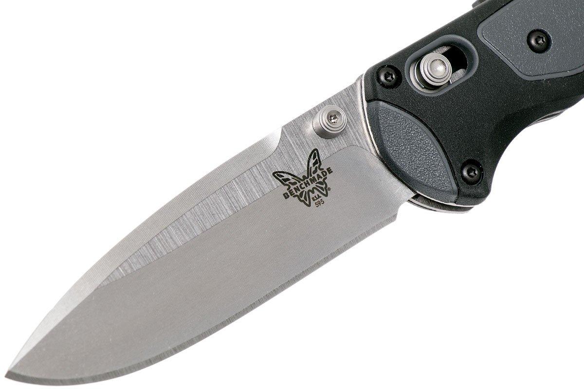 Benchmade 595 Mini Boost zakmes, plain edge satin blade | Voordelig ...