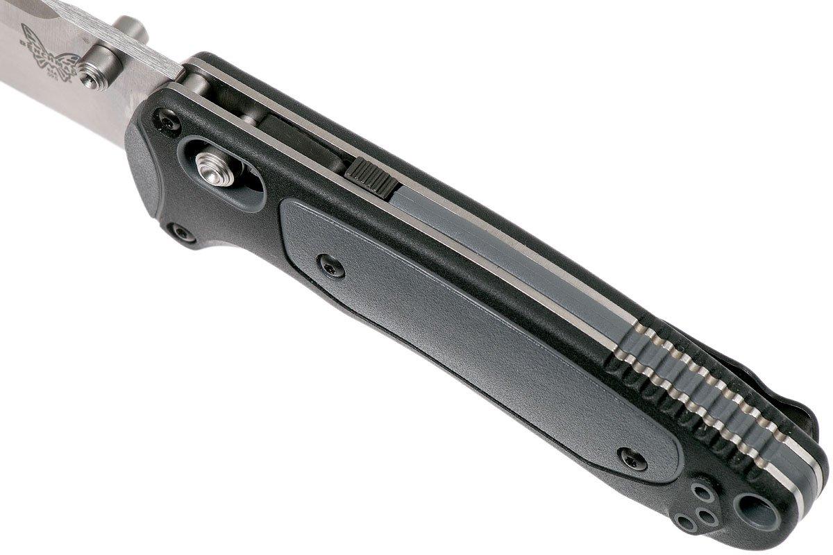 Benchmade 595 Mini Boost zakmes, plain edge satin blade | Voordelig ...