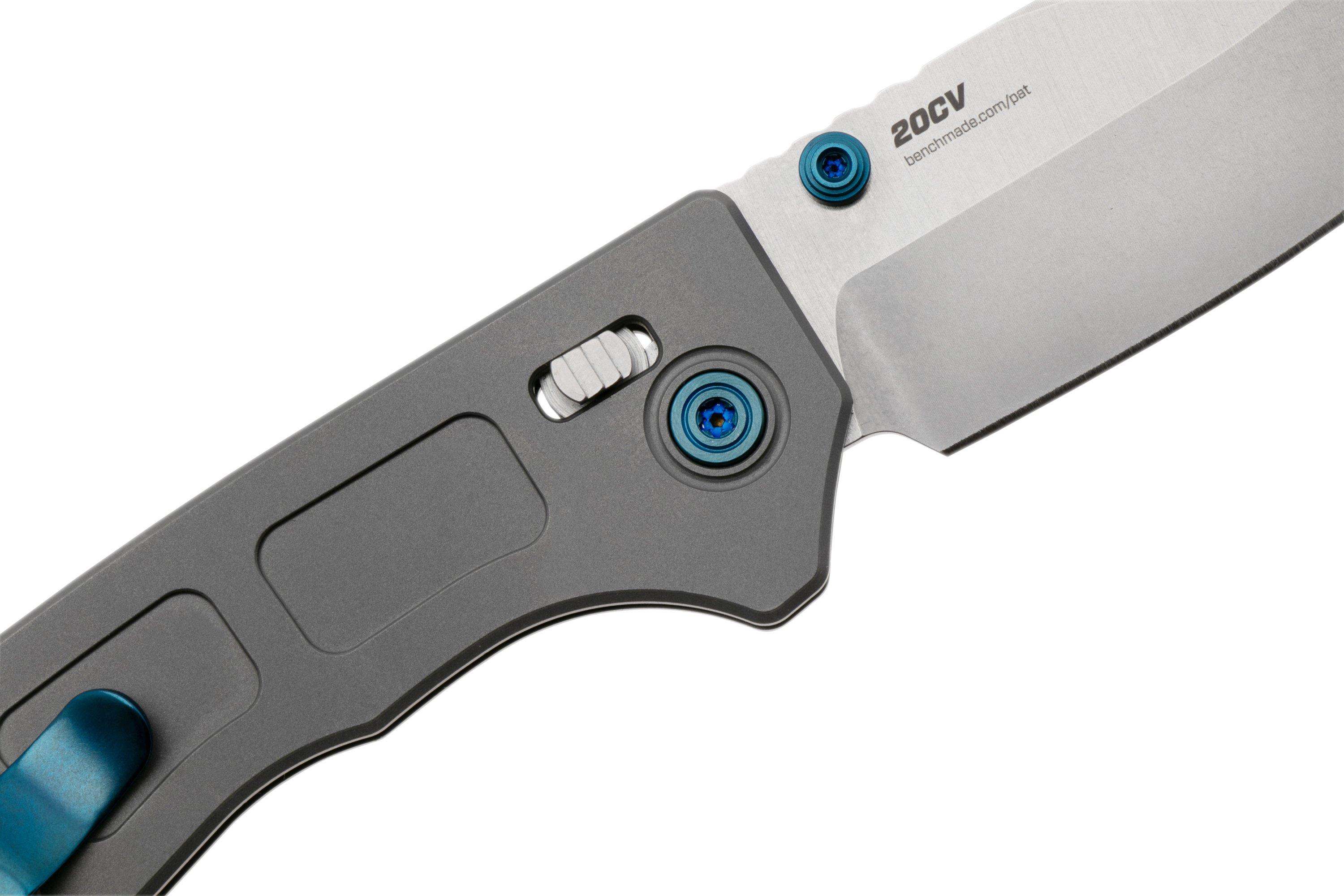 Benchmade Mini Narrows 743 CPM-20CV, Gray Titanium, pocket knife ...