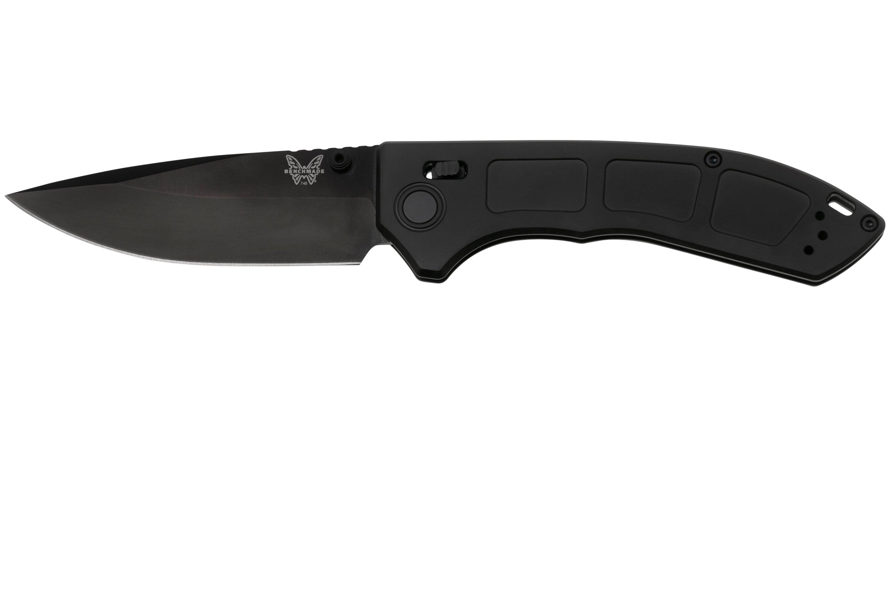 Benchmade Narrows 748BK-01, Black DLC M390, Black Titanium, pocket ...