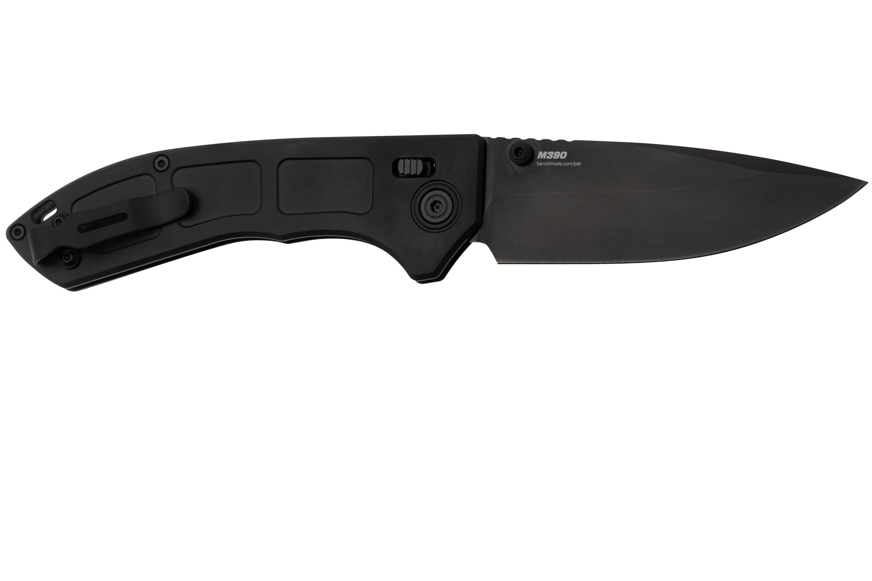 Benchmade Narrows 748BK-01, Black DLC M390, Black Titanium, pocket ...