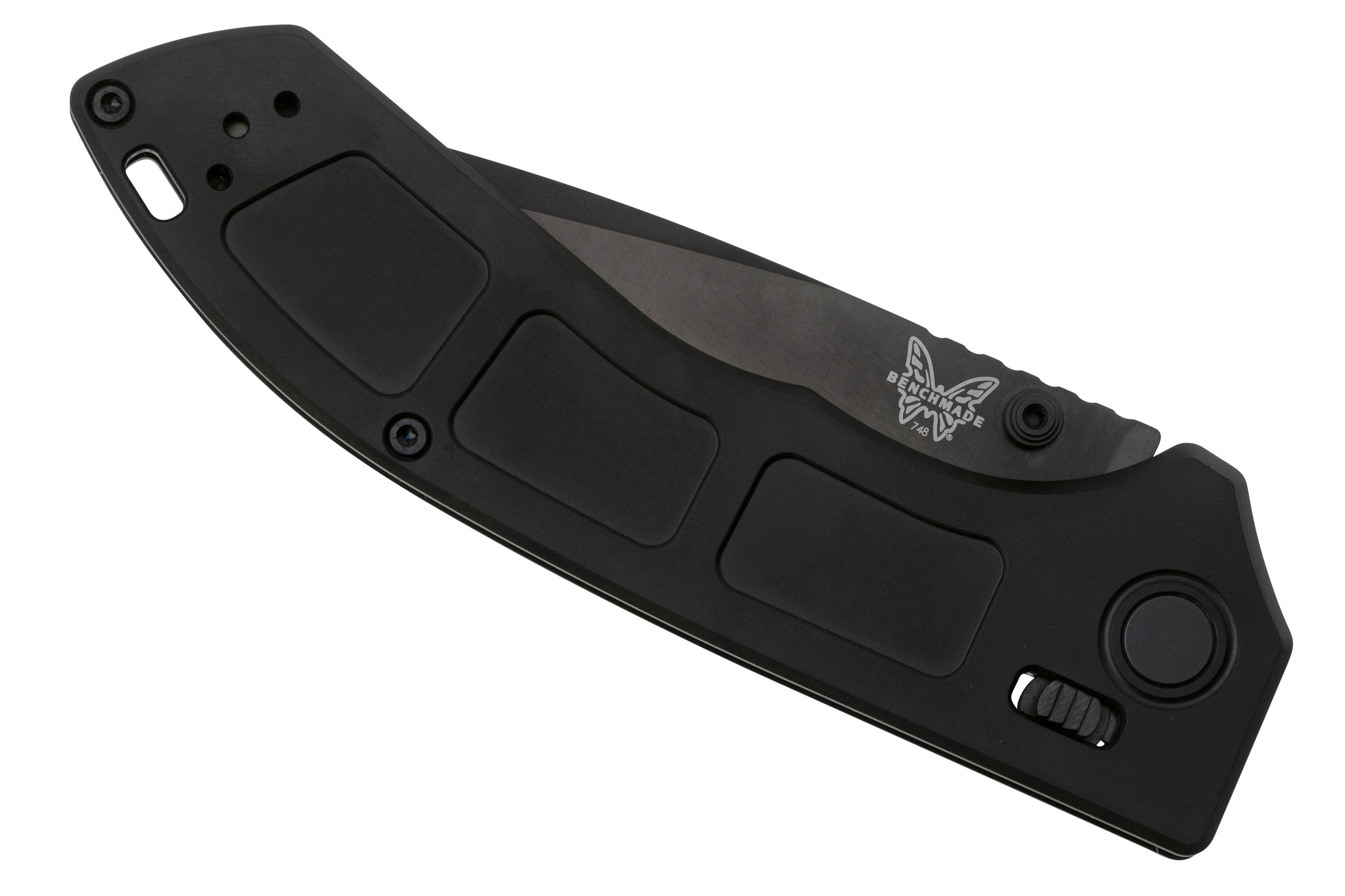 Benchmade Narrows 748BK-01, Black DLC M390, Black Titanium, pocket ...