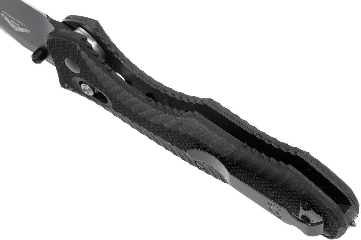 Benchmade 810BK Osborne Contego plain edge, black | Advantageously ...