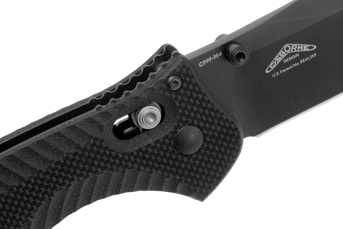 Benchmade 810BK Osborne Contego plain edge, black | Advantageously ...