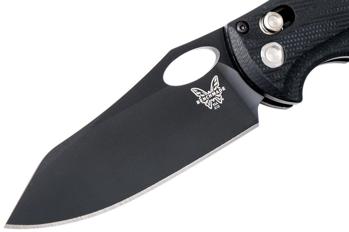 Benchmade Mini Loco Black 818BK pocket knife | Advantageously shopping ...