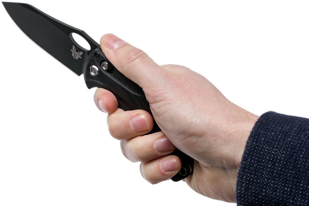 Benchmade Mini Loco Black 818BK pocket knife | Advantageously shopping ...