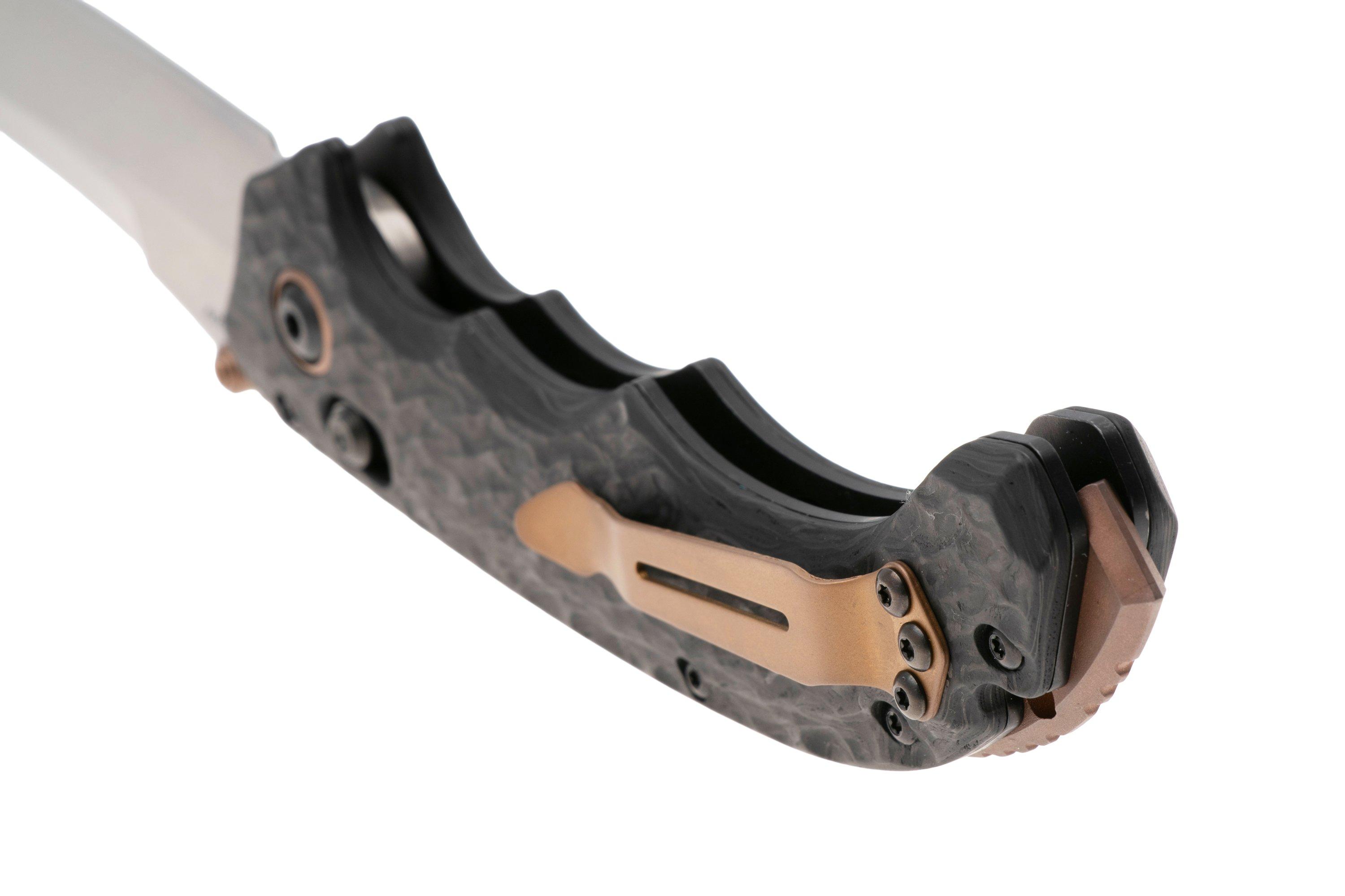 Benchmade Mini Bedlam 865-02 Stonewashed CPM S90V, 3K Twill Carbon ...