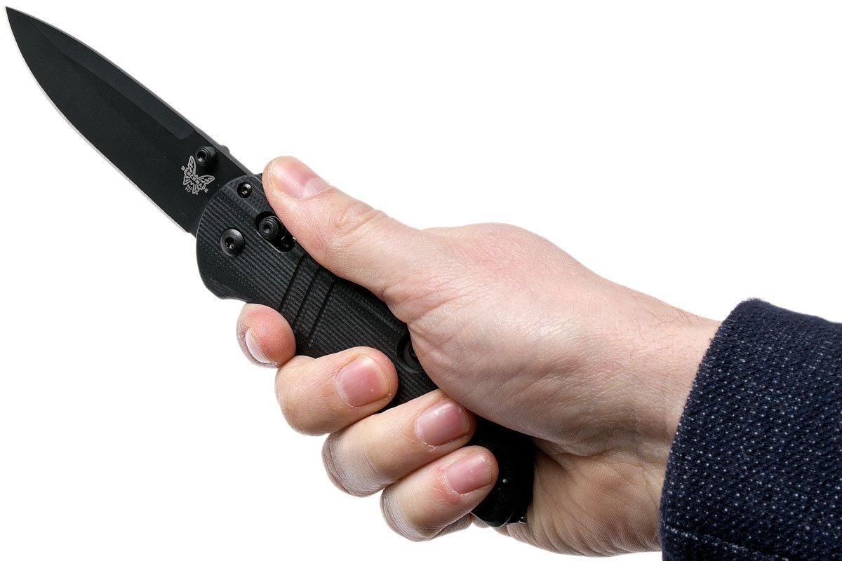 Benchmade 917BK Triage rescue knife, black coating, plain edge ...