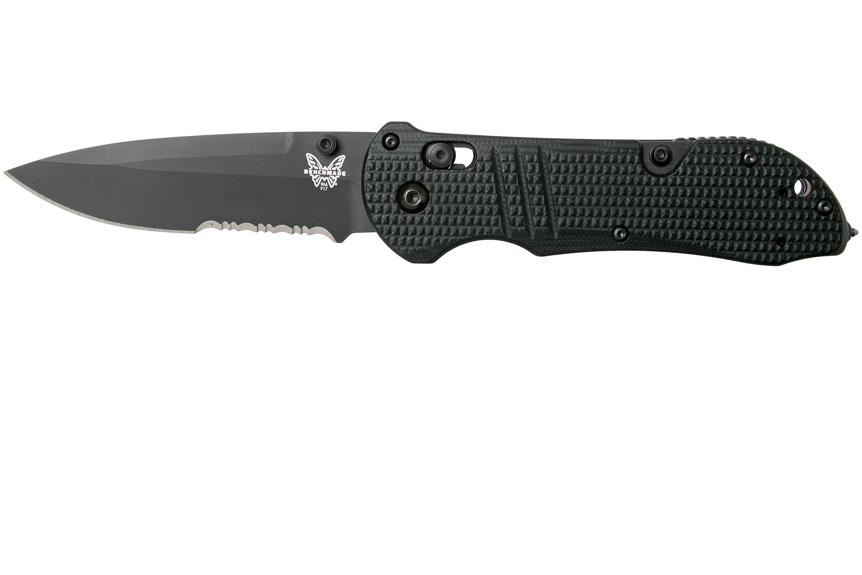 Benchmade Tactical Triage 917SBK-1901 serrated rescue knife ...