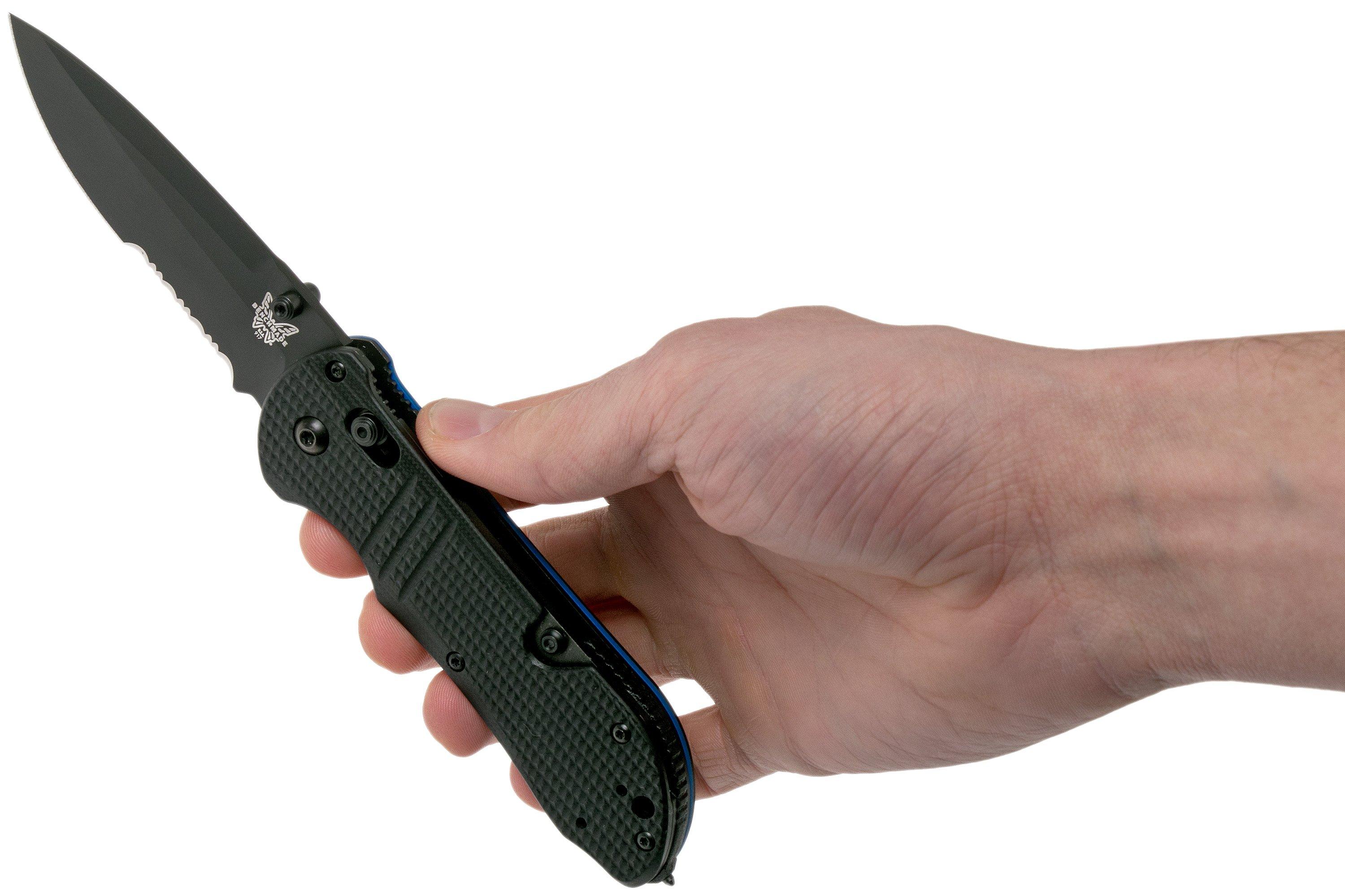 Benchmade Tactical Triage 917SBK-1901 serrated rescue knife ...