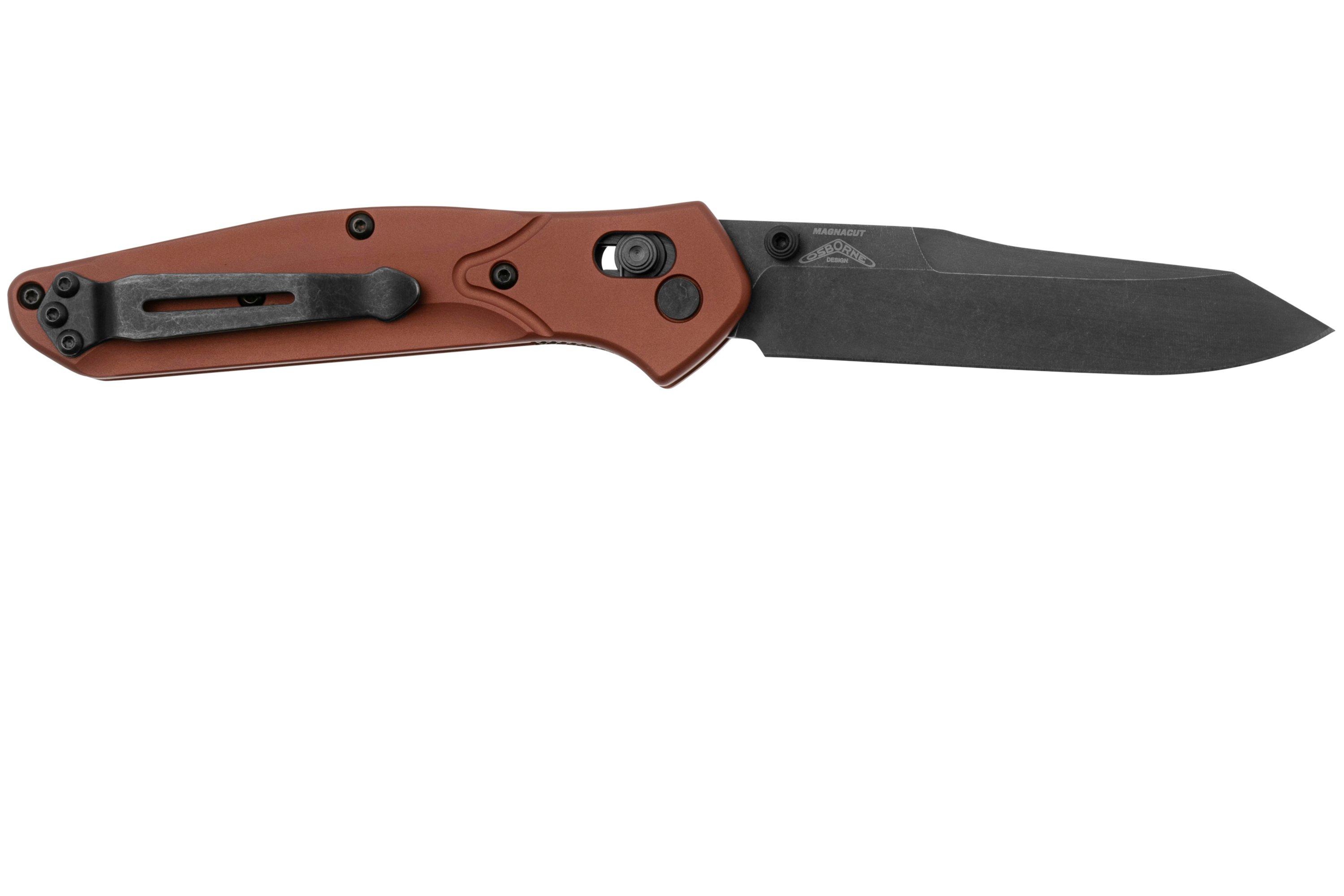 Benchmade 940BK-03 Osborne, DLC Battlewash CPM MagnaCut, Burnt Copper ...