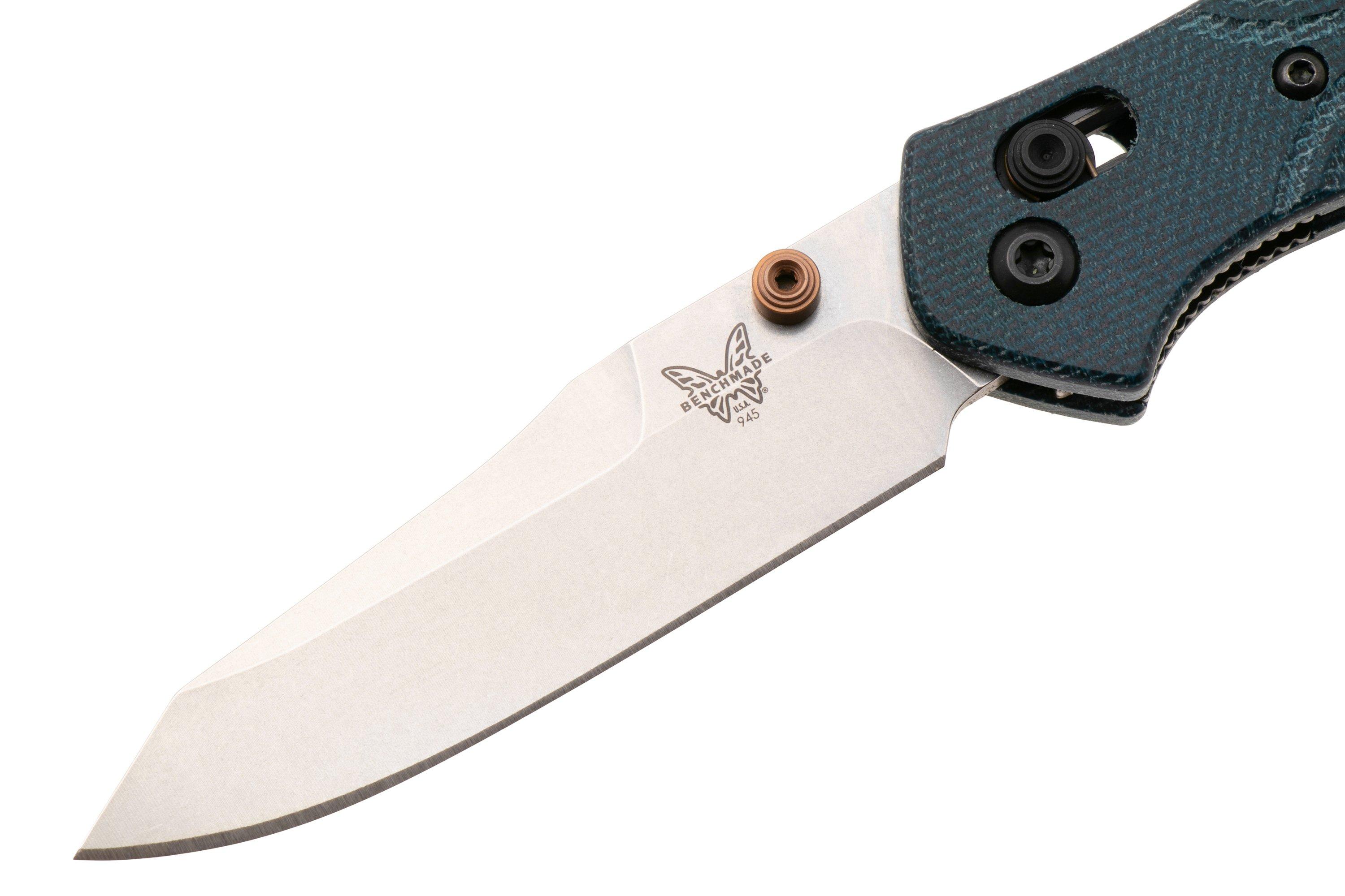 Benchmade Mini Osborne 945-04 Stonewashed M390, Blue Denim Micarta ...