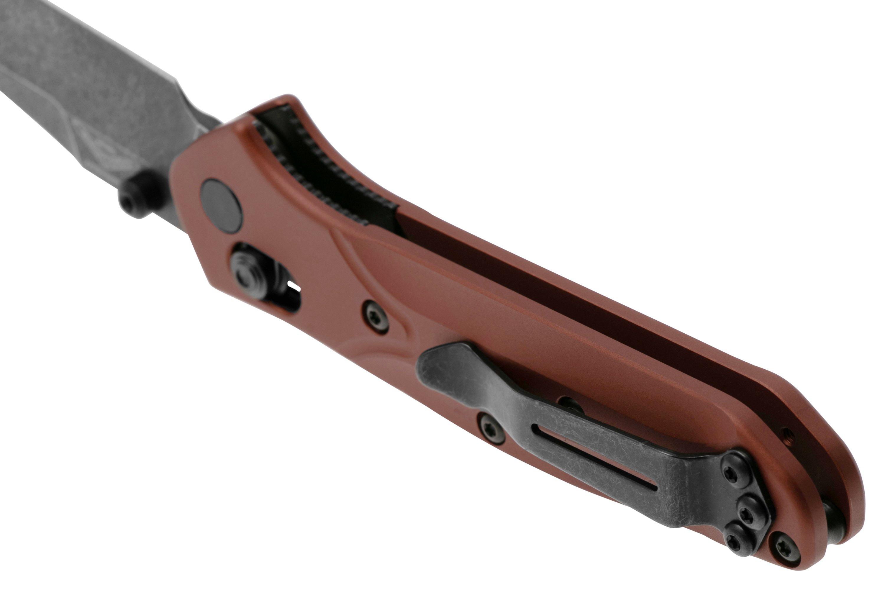 Benchmade 945BK-03 Mini Osborne, DLC Battlewash CPM MagnaCut, Burnt ...