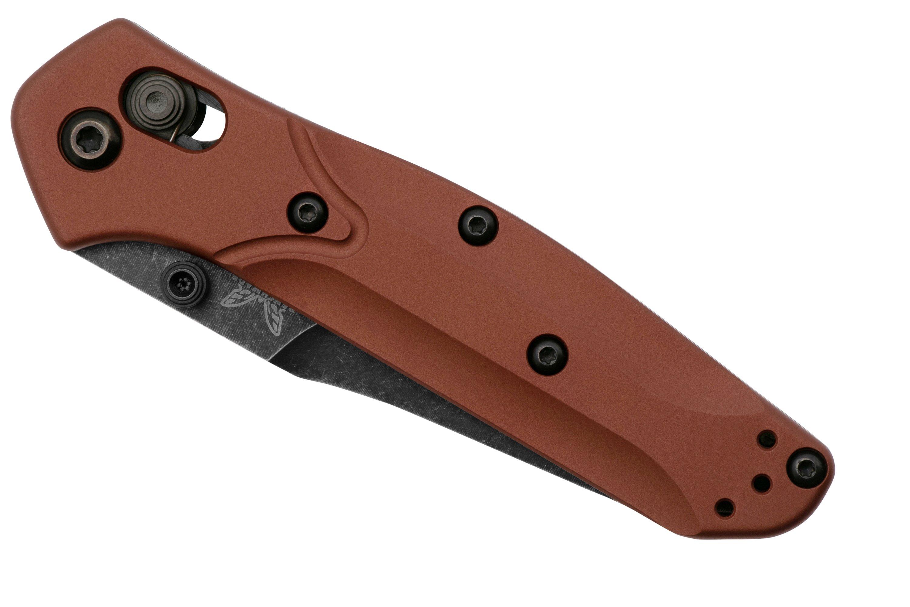Benchmade 945BK-03 Mini Osborne, DLC Battlewash CPM MagnaCut, Burnt ...