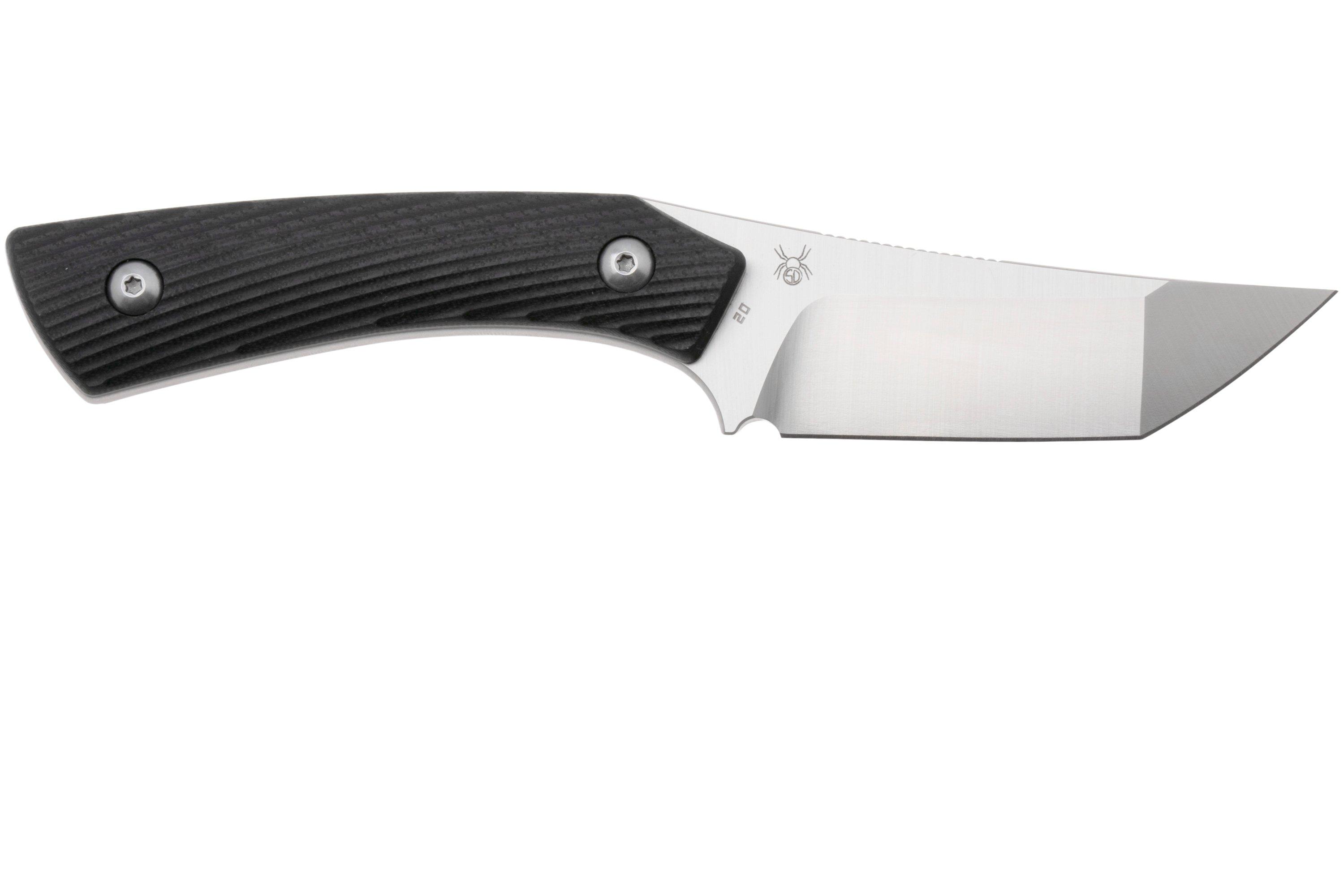 Bestech STEP BFK06A Satin D2, Black G10, fixed knife | Advantageously ...