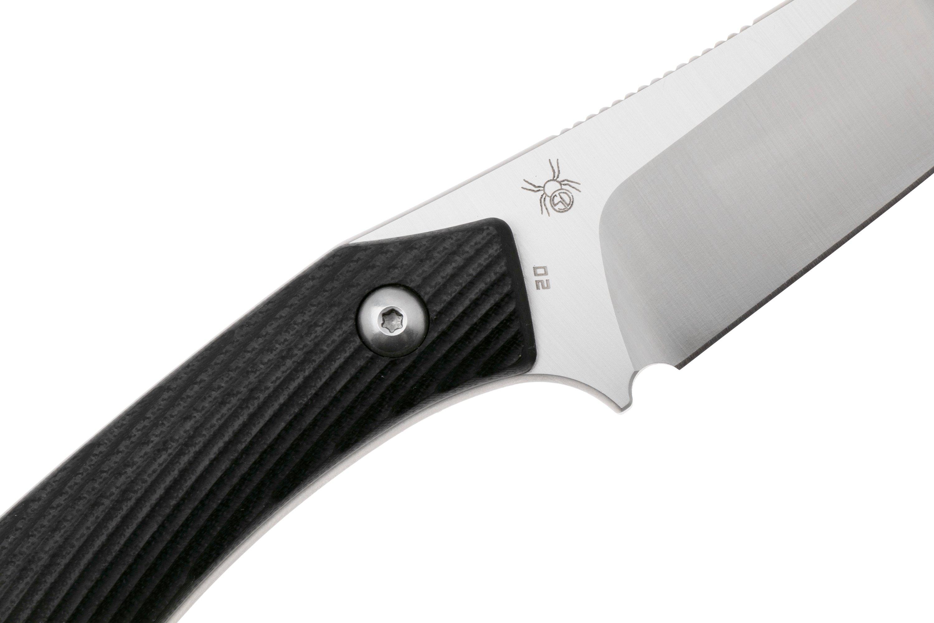 Bestech STEP BFK06A Satin D2, Black G10, fixed knife | Advantageously ...
