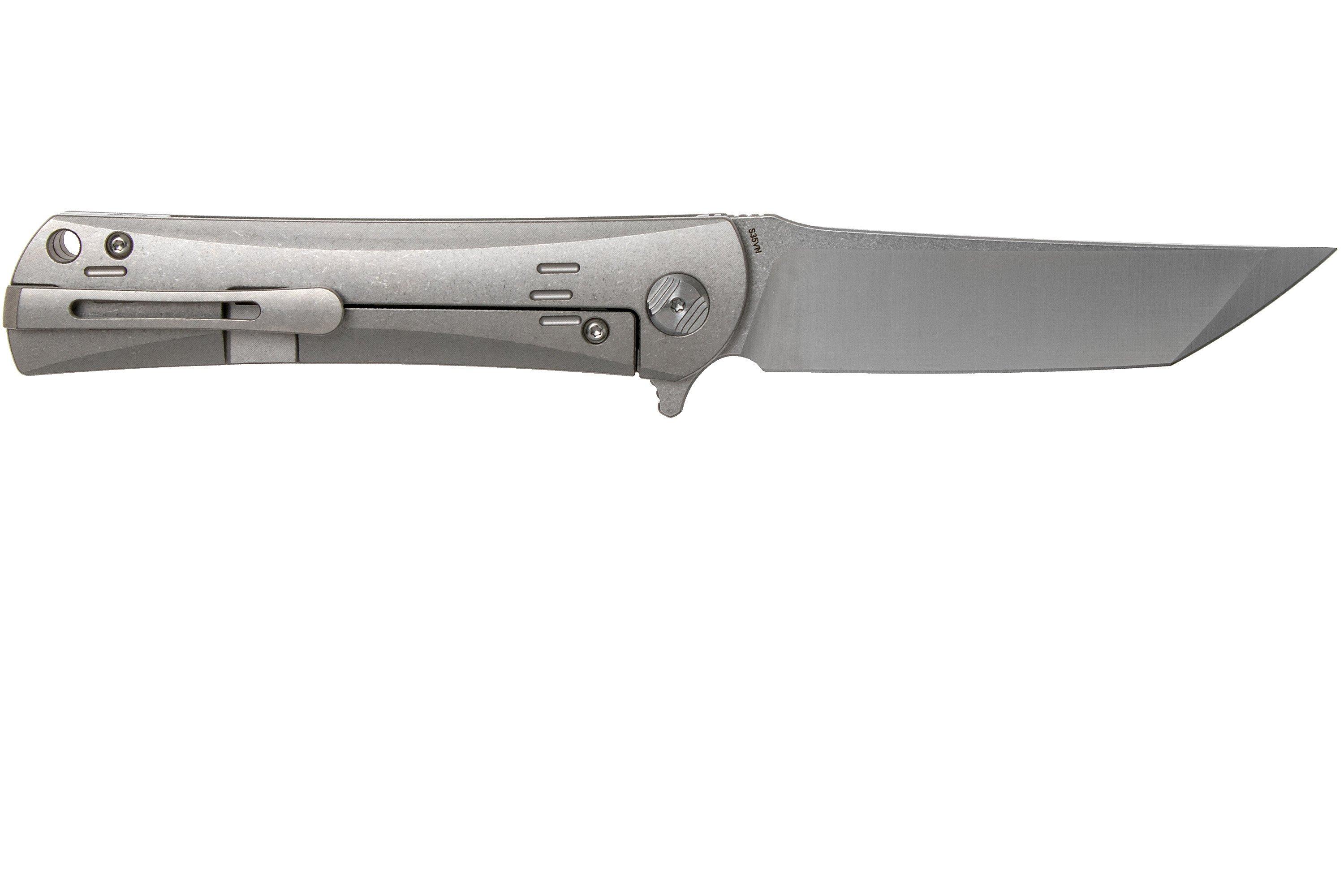 Bestech Kendo Titanium BT1903A Stonewashed pocket knife ...