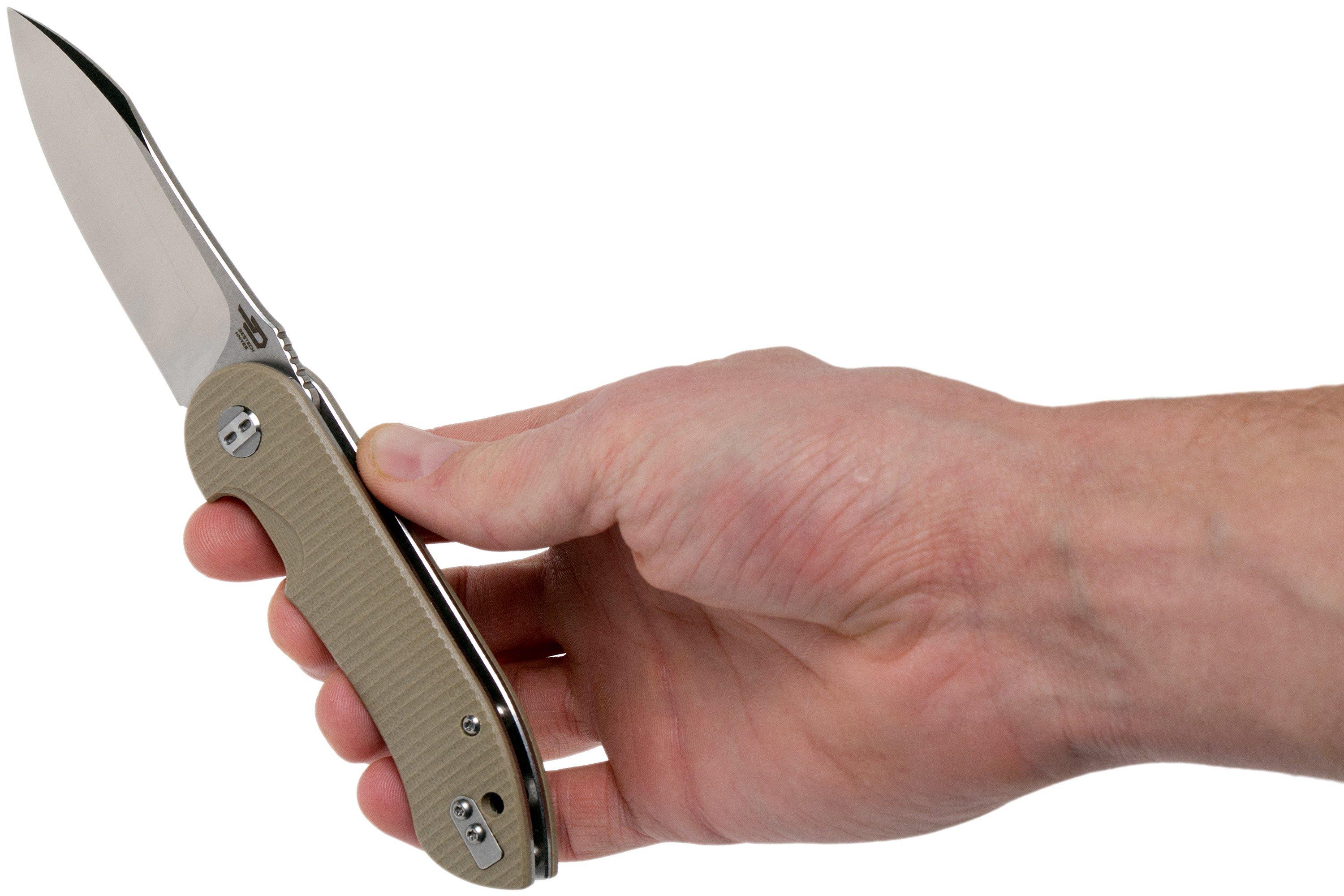 Bestech Torpedo BG17B-1 Beige G10 pocket knife | Advantageously ...