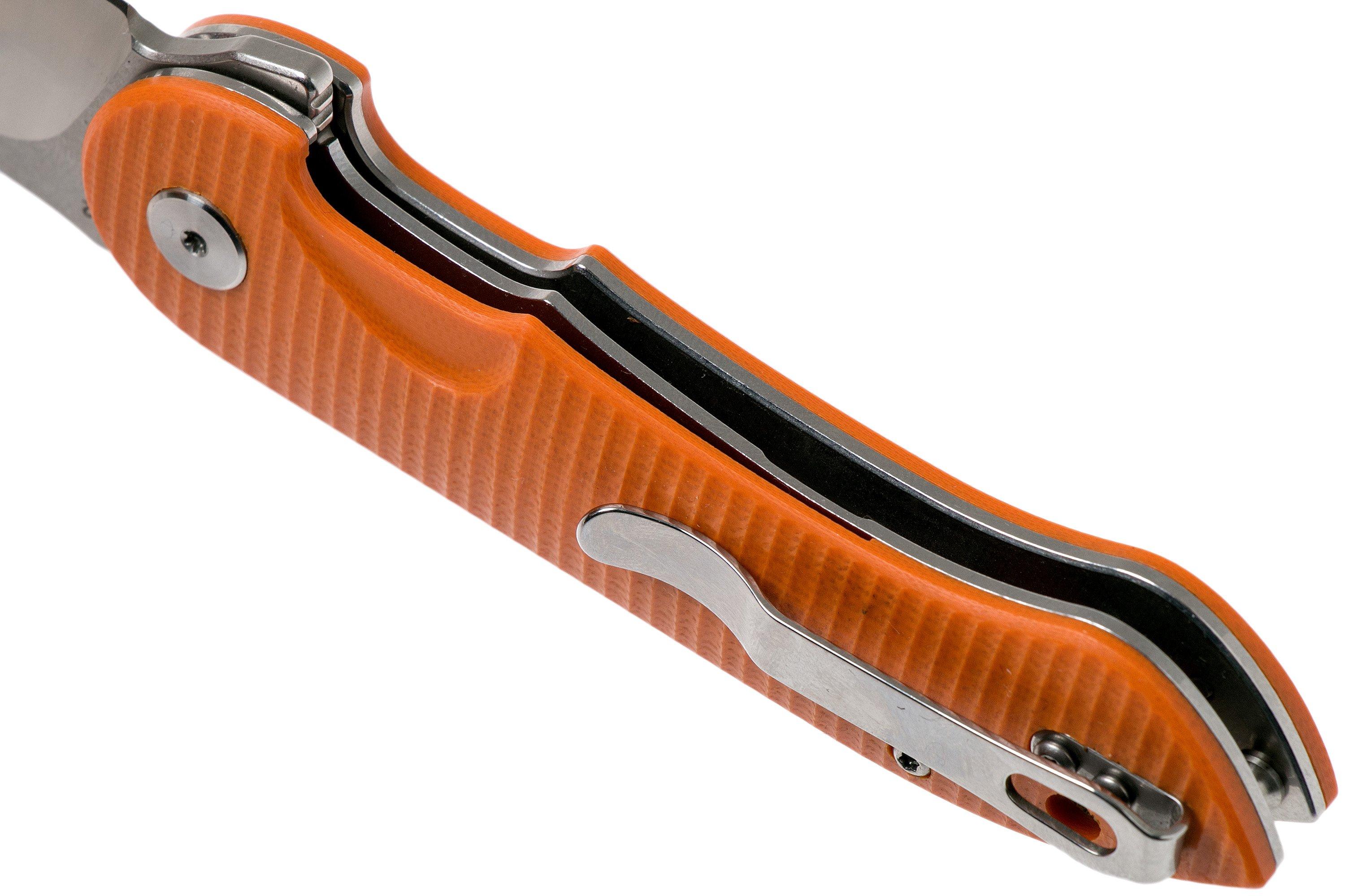 Bestech Torpedo BG17D-1 Orange G10 pocket knife | Advantageously ...
