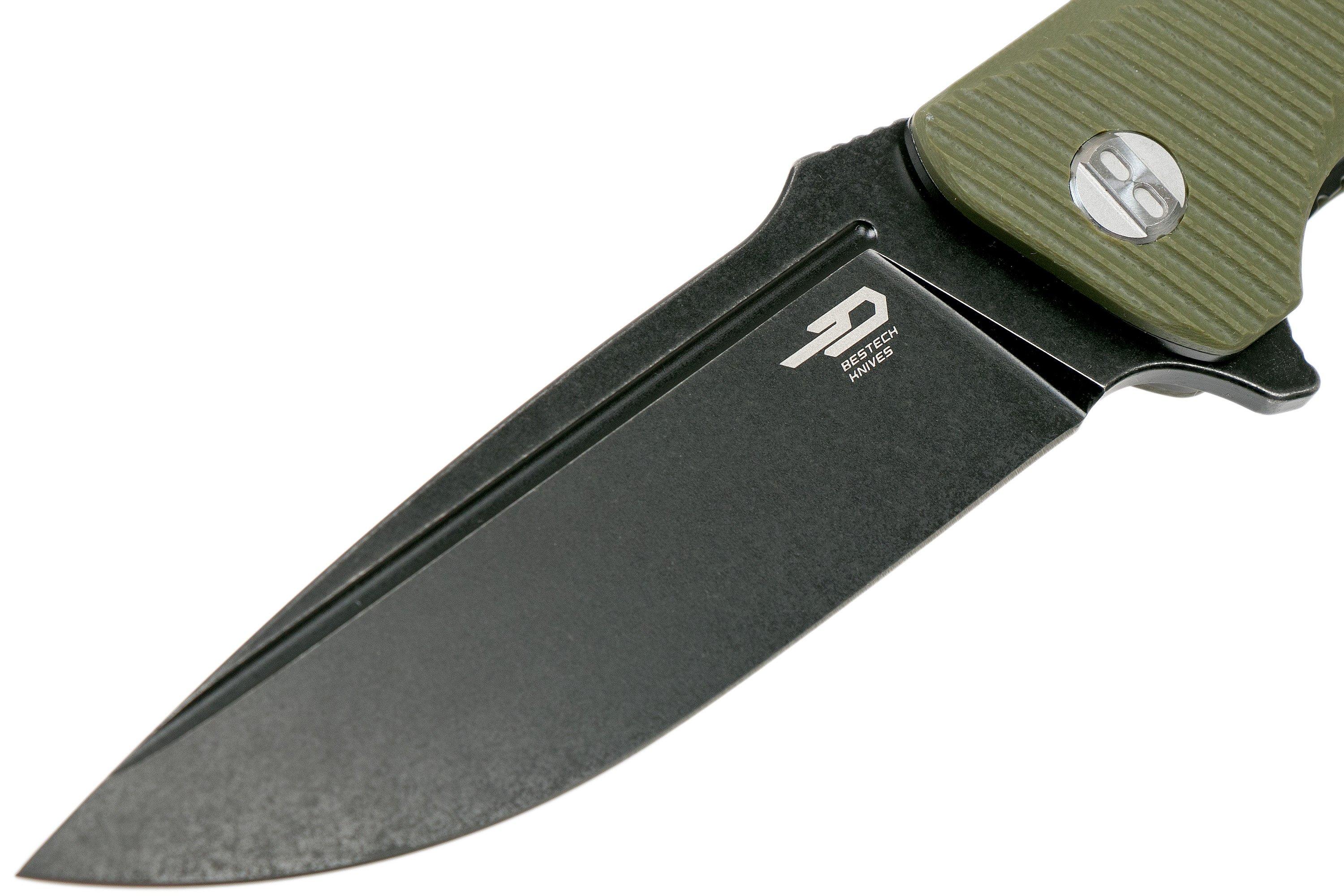 Bestech Mako BG27D Green-Black pocket knife | Advantageously shopping ...