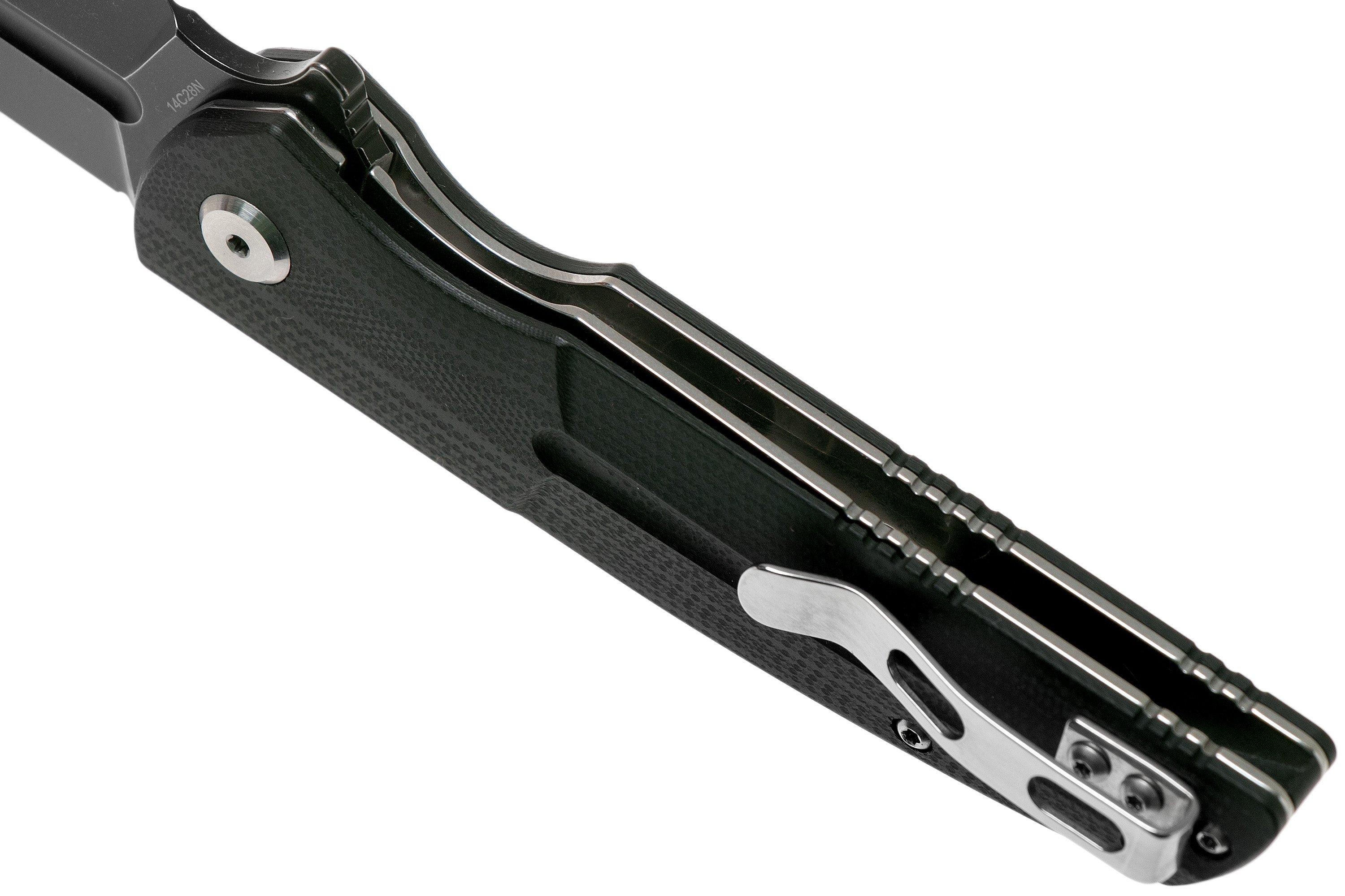 Bestech Fin BG34A-3 Black Stonewashed, Black G10 pocket knife ...