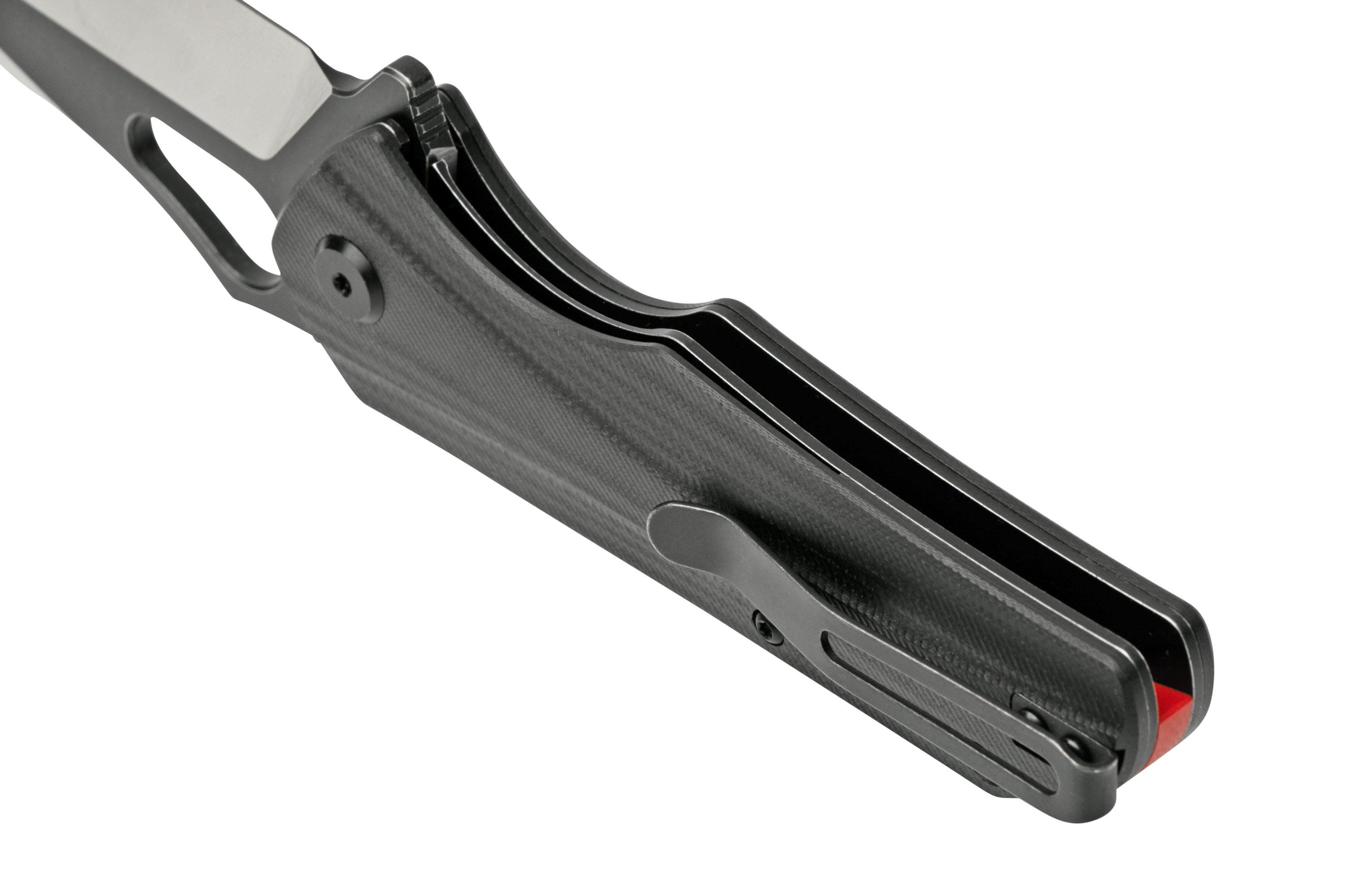 Bestech Operator BG36A Black G10, Two Tone Black pocket knife ...