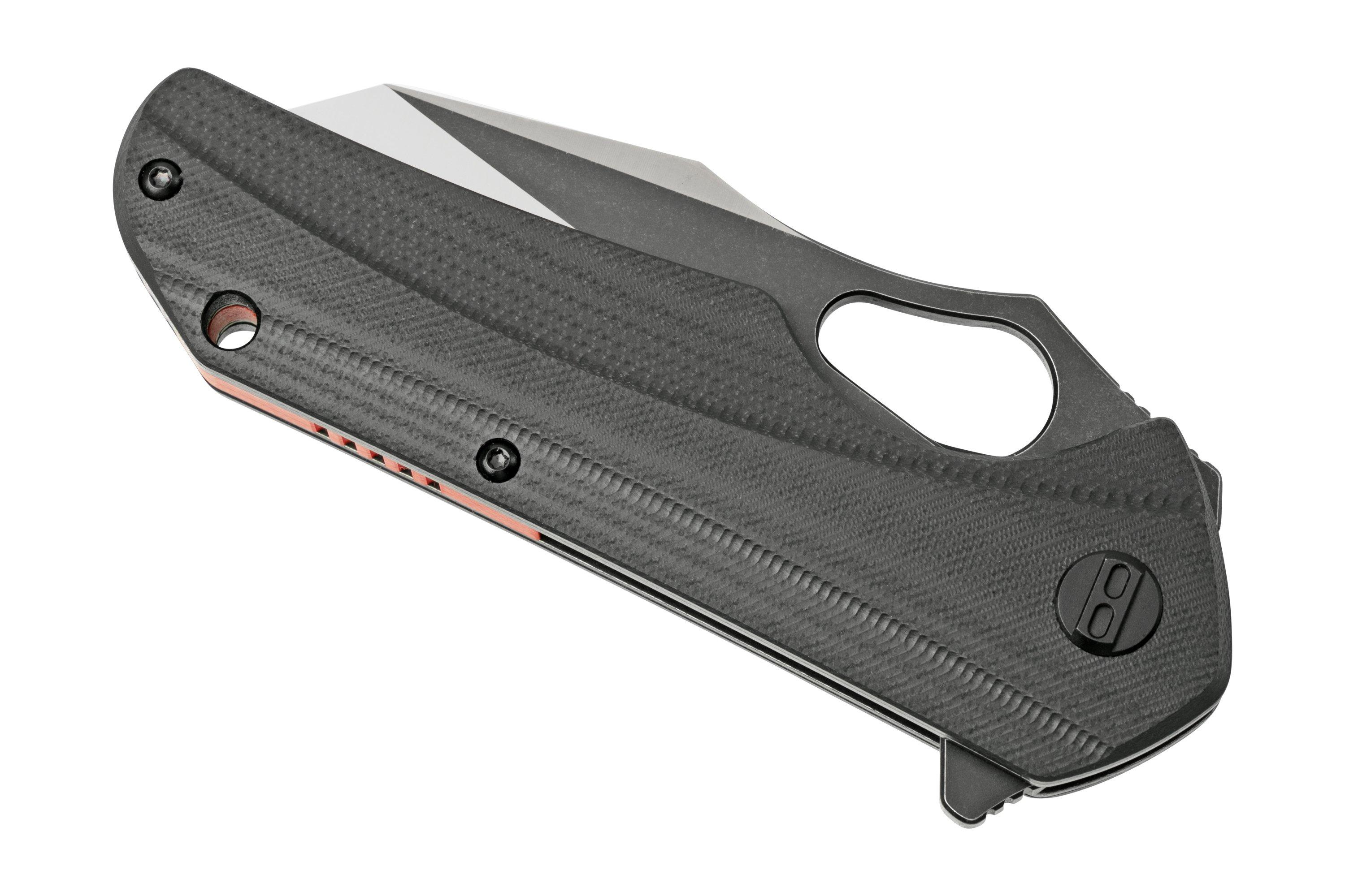 Bestech Operator BG36A Black G10, Two Tone Black pocket knife ...