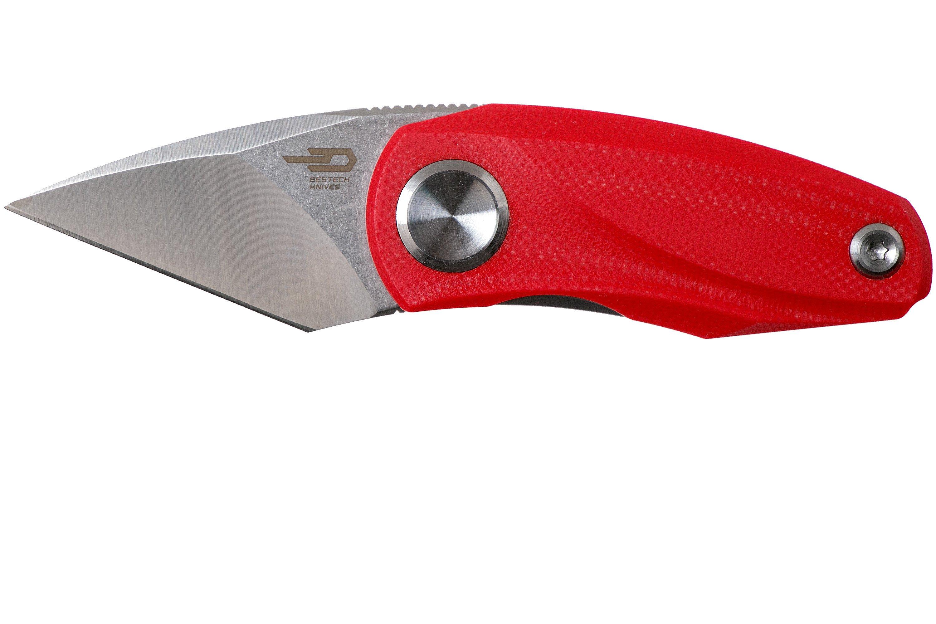 Bestech Tulip Red G10 BG38B pocket knife, Ostap Hel design ...