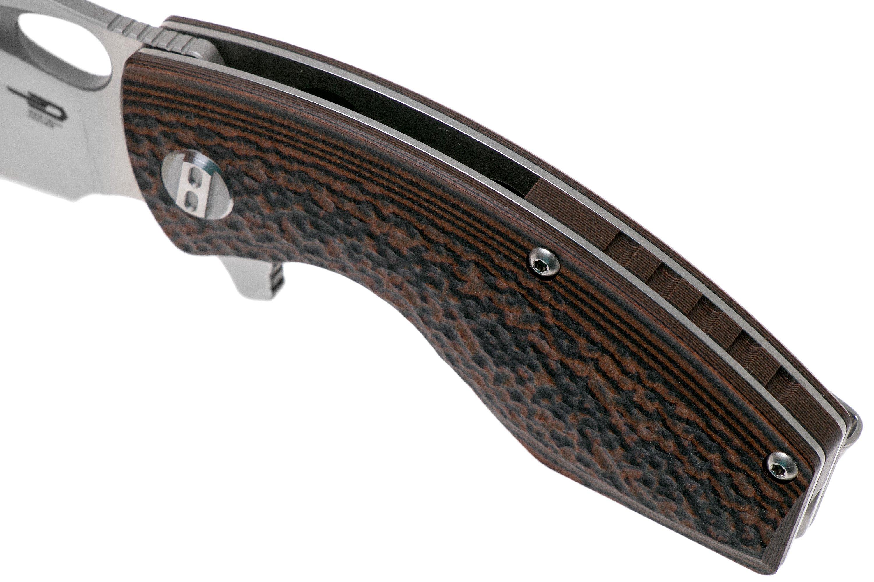 Bestech Lizard BG39A Orange Black G10, Two Tone pocket knife ...