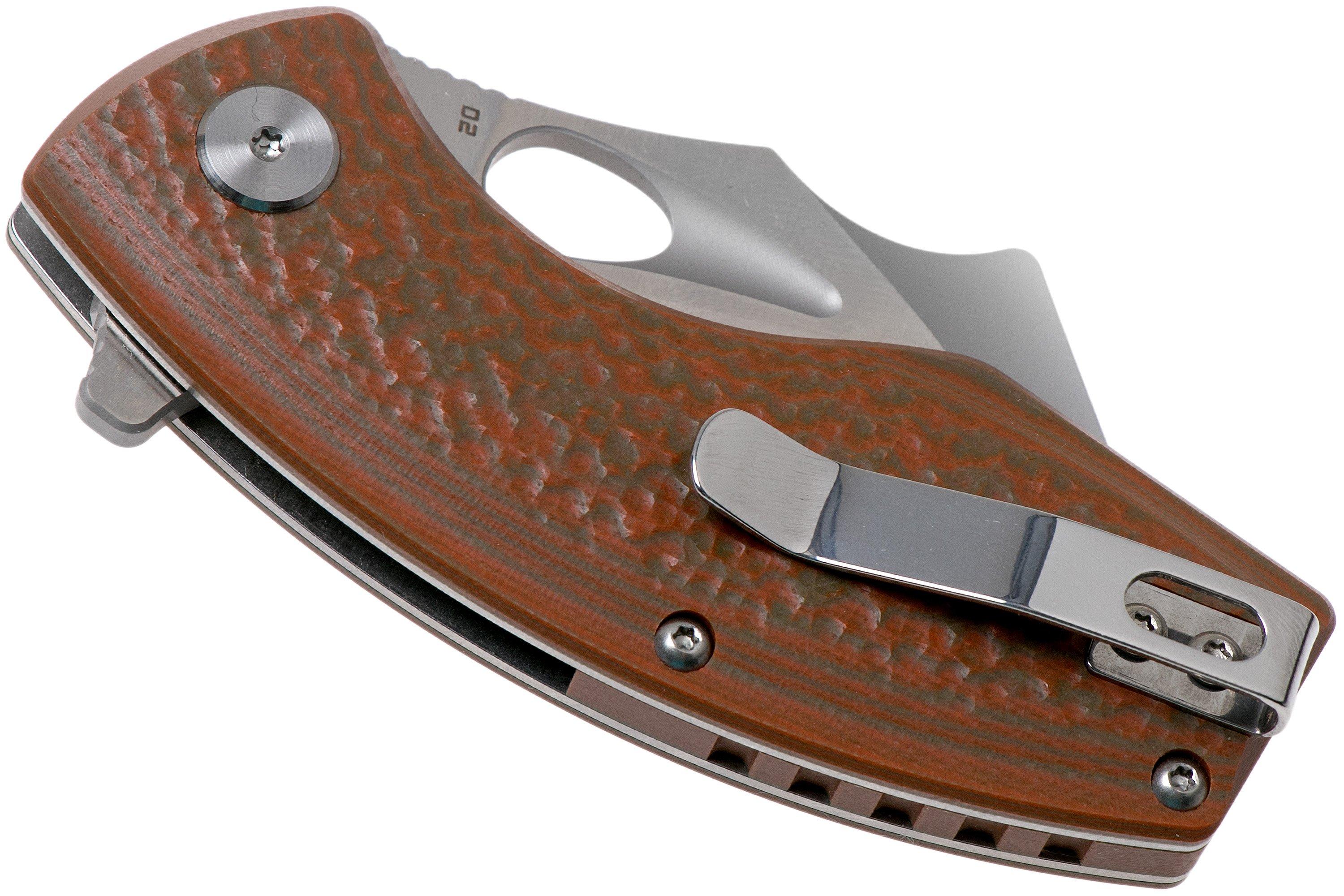 Bestech Lizard BG39B Orange Green G10, Two Tone pocket knife ...